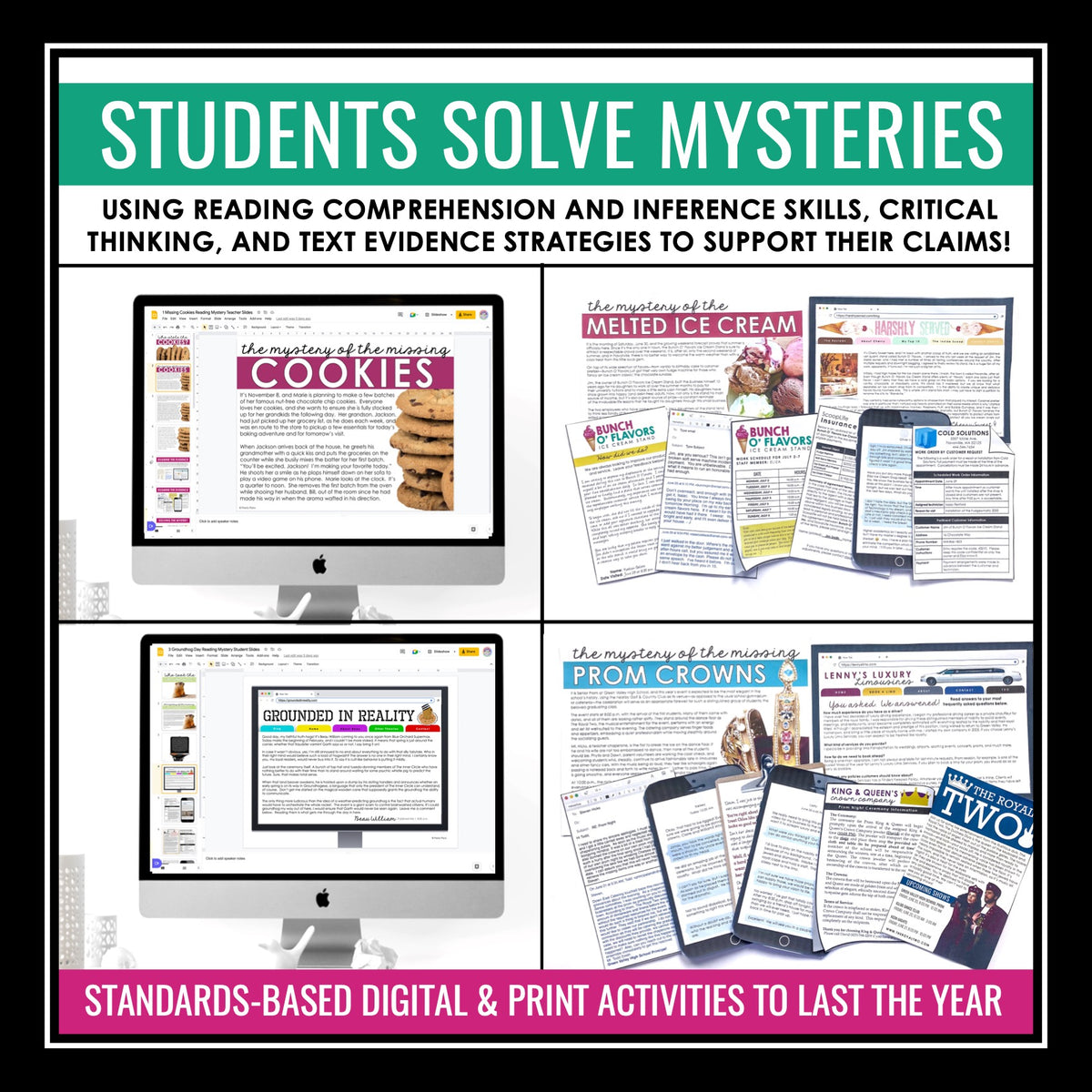 Reading Mysteries Program - Close Reading Inference Activities - Digit ...
