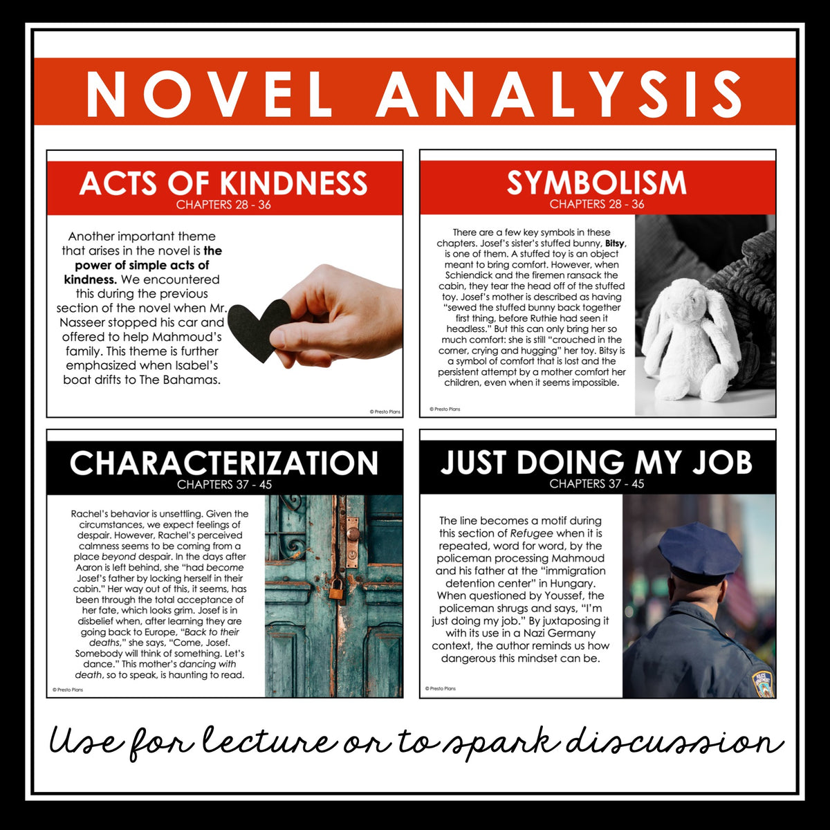 Refugee by Alan Gratz Analysis Notes - Presentation Analyzing Literary ...