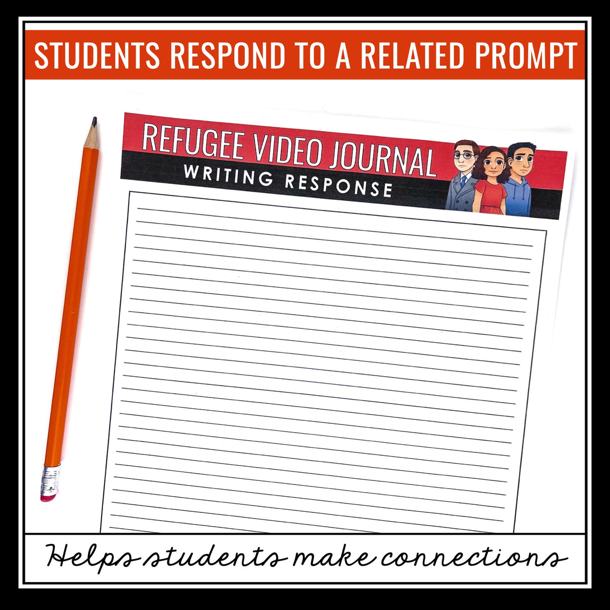 Refugee by Alan Gratz Writing Prompts - Video Clips and Journal Writin ...