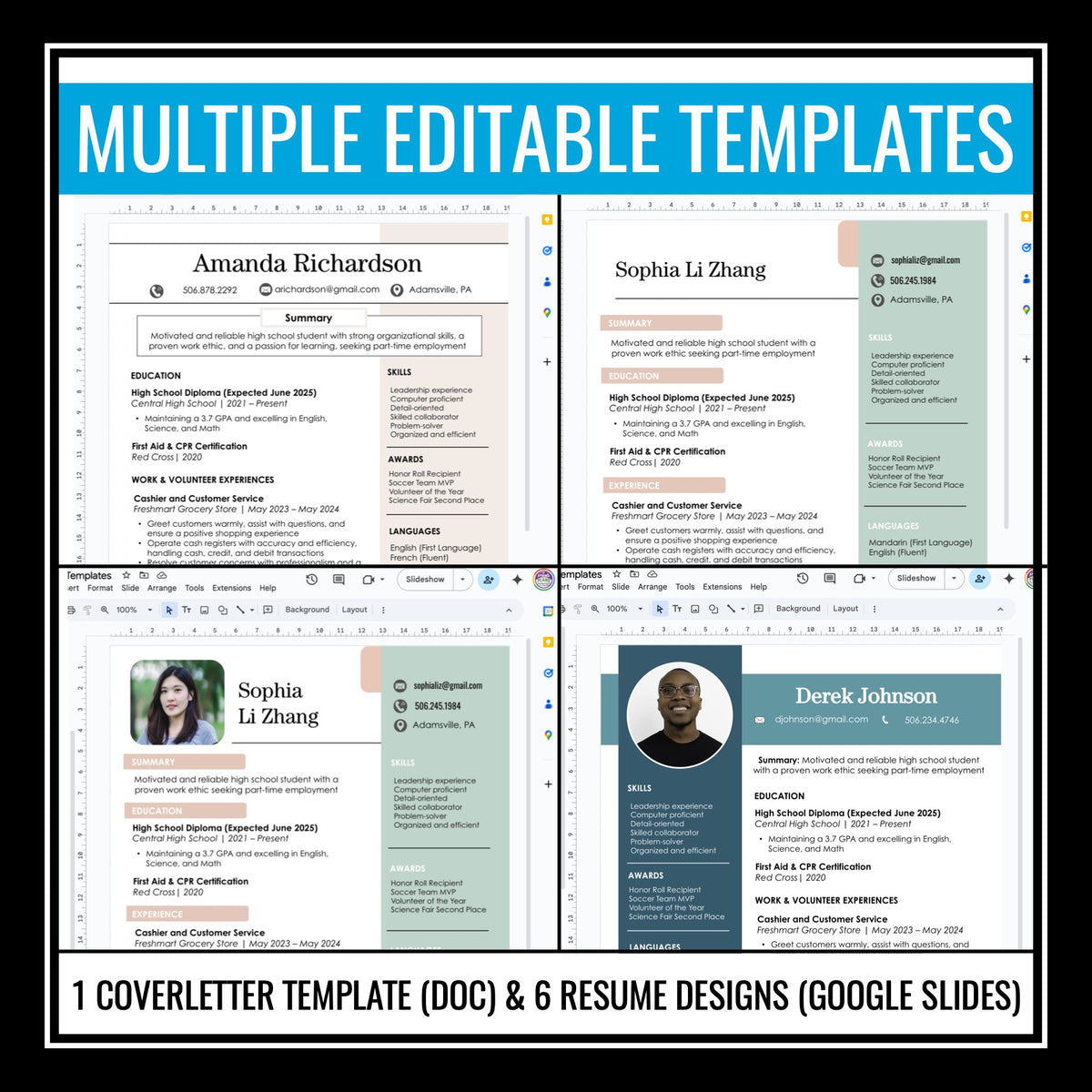 Resume and Cover Letter Lesson, Templates, Checklists, & Organizers ...