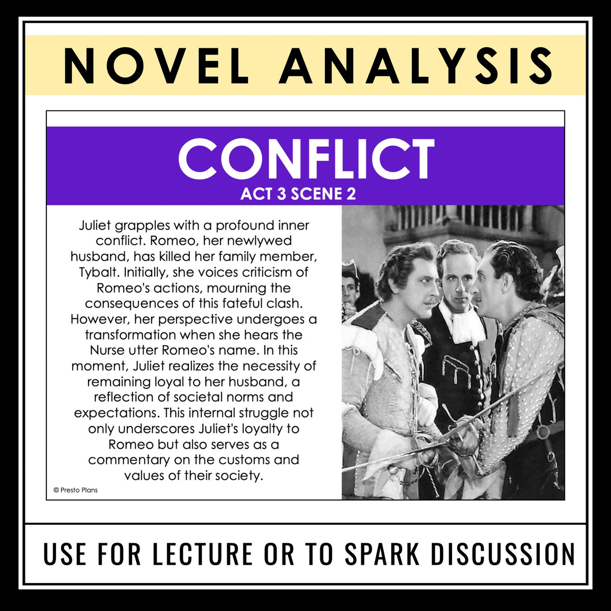 Romeo and Juliet Analysis Notes - Presentation Analyzing Literary Devi ...