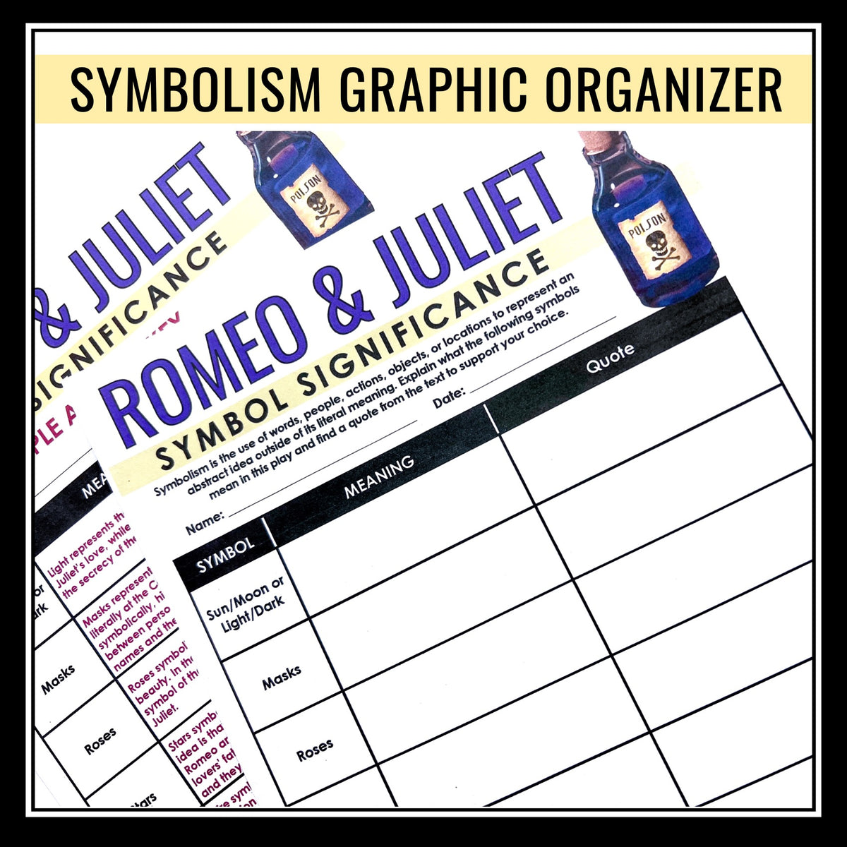 Romeo and Juliet Symbolism Assignment - Analyzing Symbols in Shakespea ...