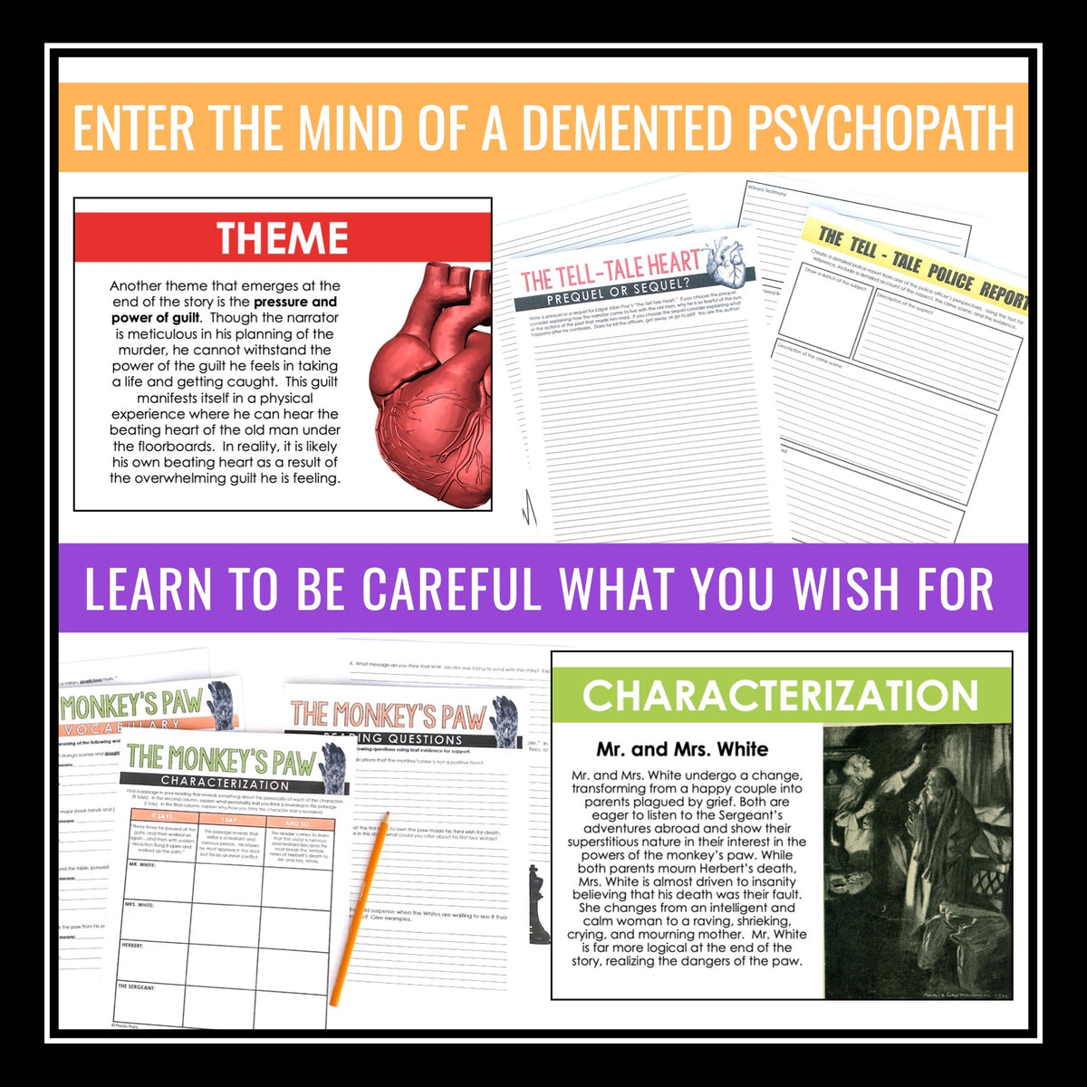 Halloween Short Story Unit Plan - Scary Stories - Lessons and Assignme ...