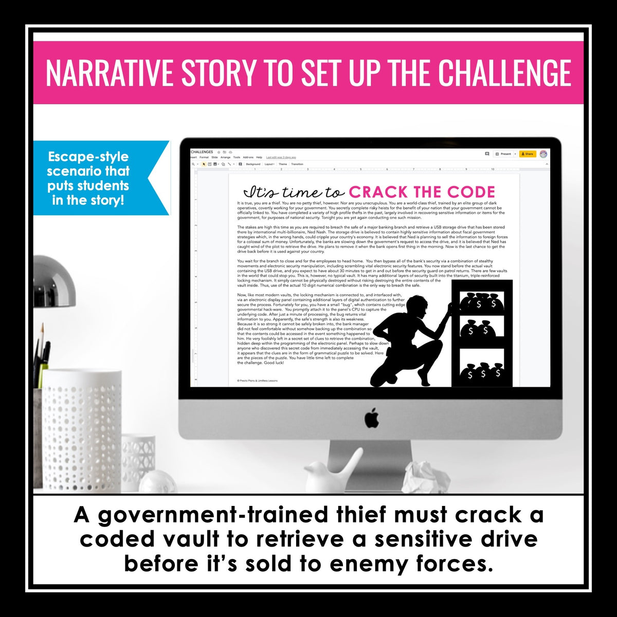 Subordinating Conjunctions Escape Room Grammar Digital Activity, Slide ...