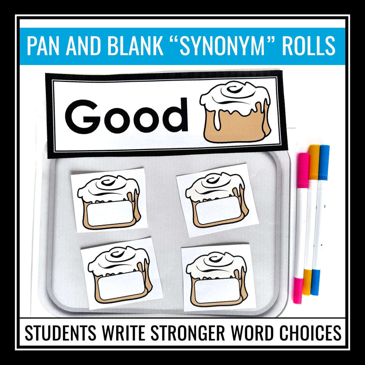 Synonyms Activity - Vocabulary and Word Choice Hands-On Writing Assign ...