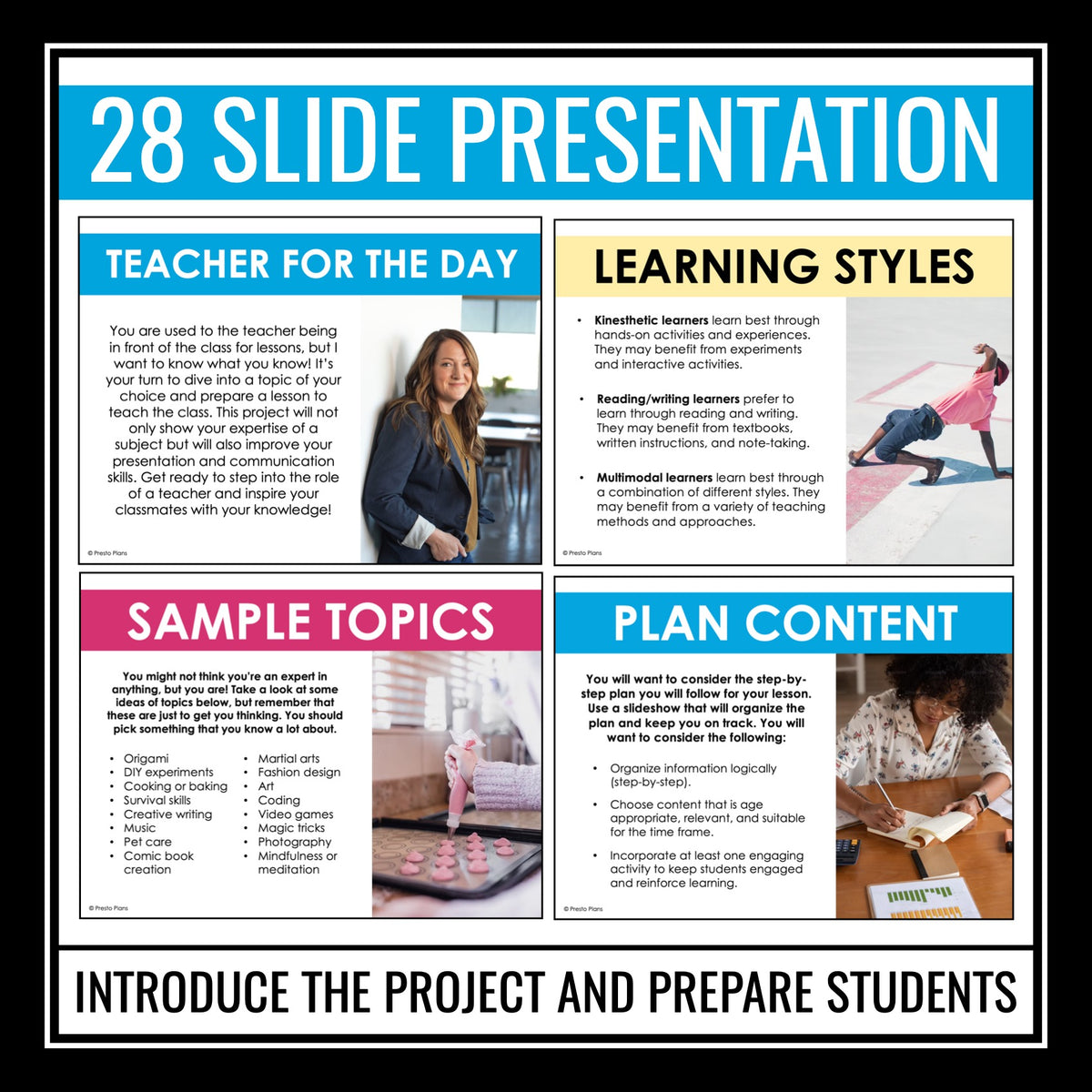 End of The Year Activity – Teacher for the Day Passion Project Assignm ...