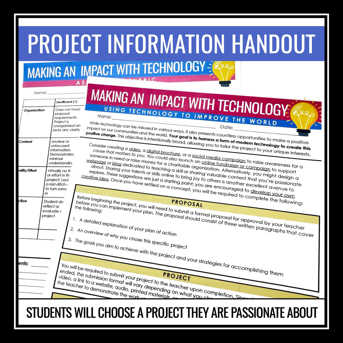 Creative Project - Making an Impact and Positive Change with Technolog ...