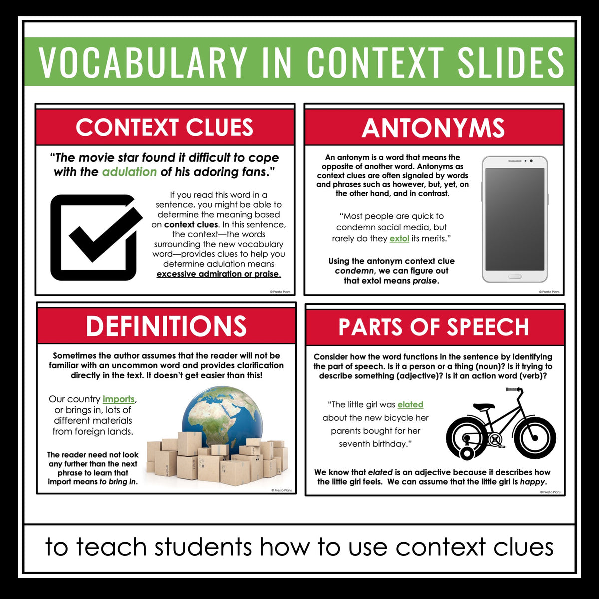The Giver Vocabulary Booklet, Presentation, and Answer Key with Defini ...