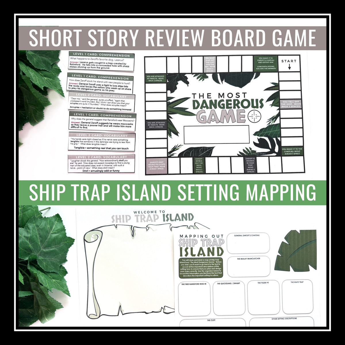 The Most Dangerous Game by Richard Connell Short Story Presentation ...