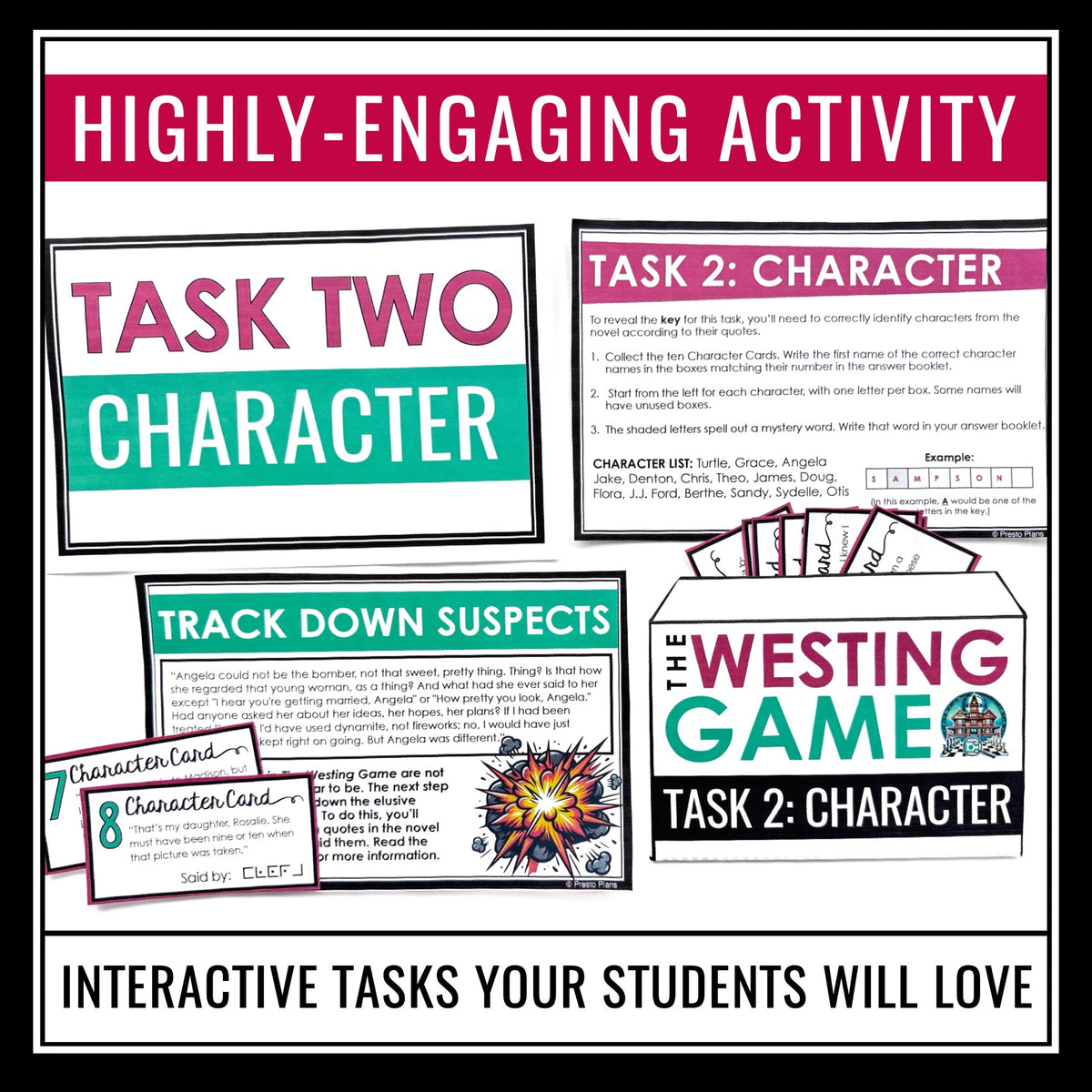 The Westing Game Escape Room Activity - Breakout Review for Ellen Rask ...