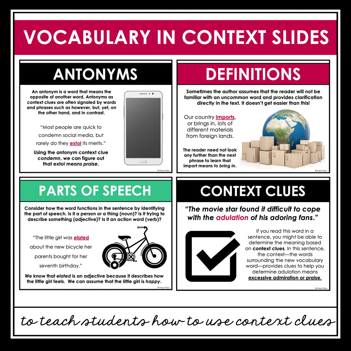 The Westing Game Vocabulary Booklet, Presentation, and Answer Key ...