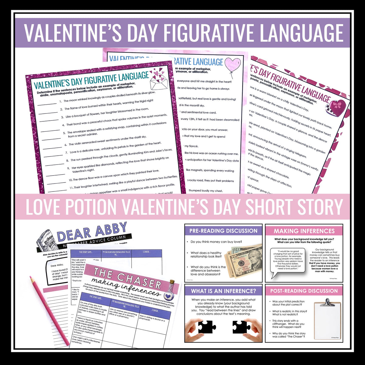 Valentine's Day Activities Bundle- Creative Assignments for Valentine ...
