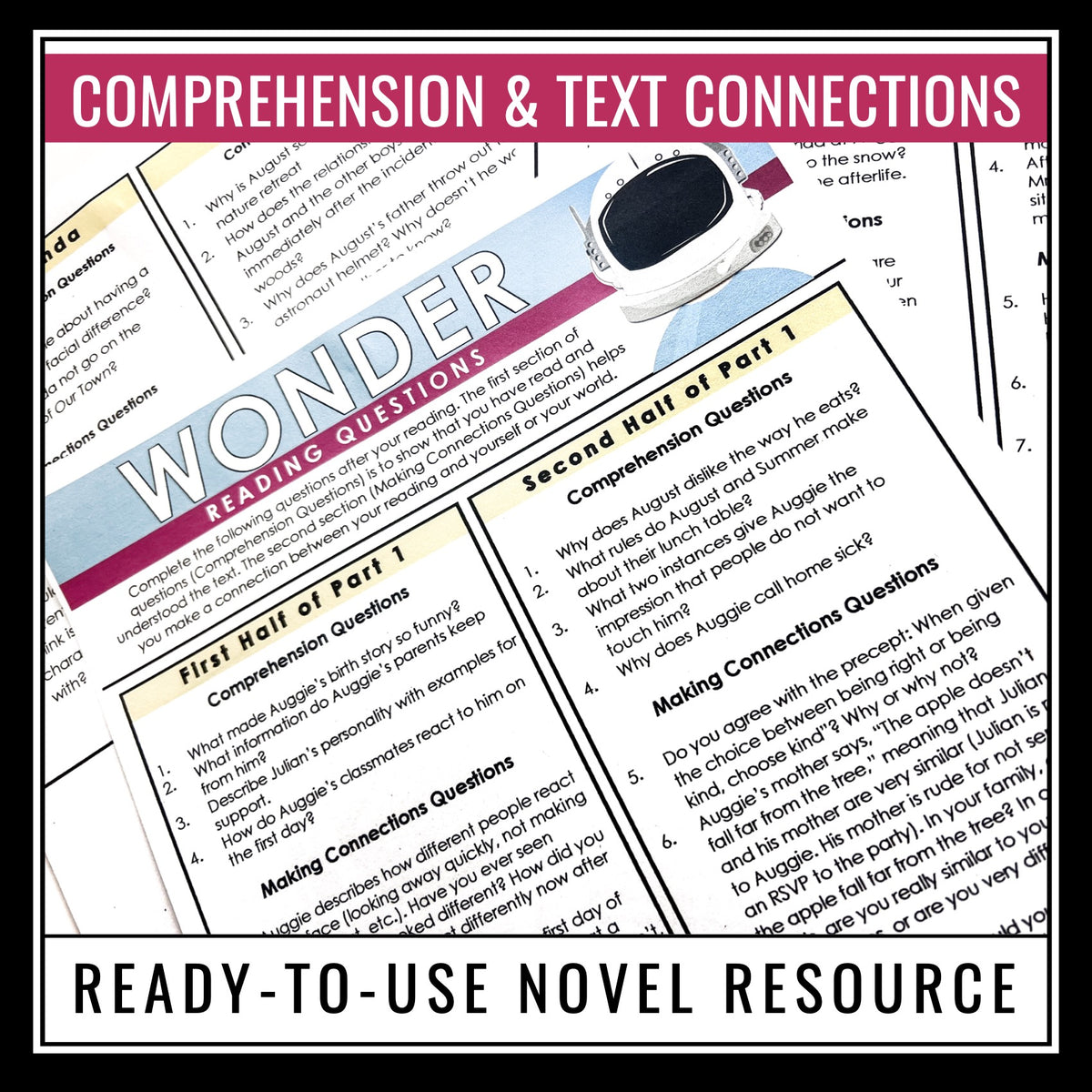Wonder Questions - Comprehension and Text Connections Reading Chapter ...