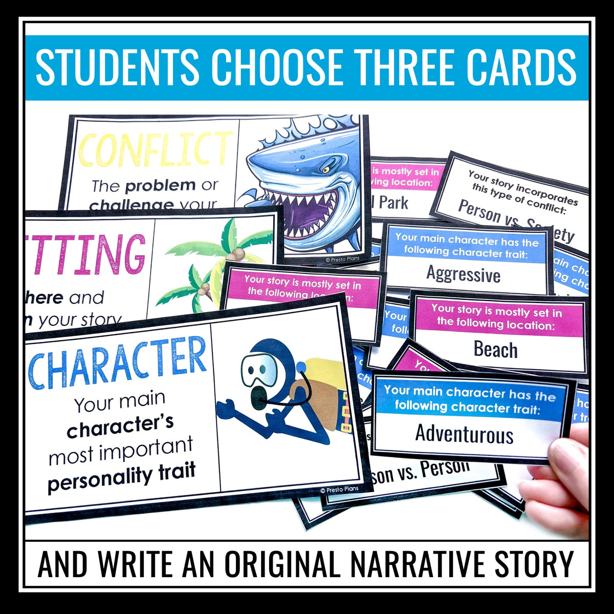 Narrative Writing Prompts - Creative Writing Story Starters - Story El ...