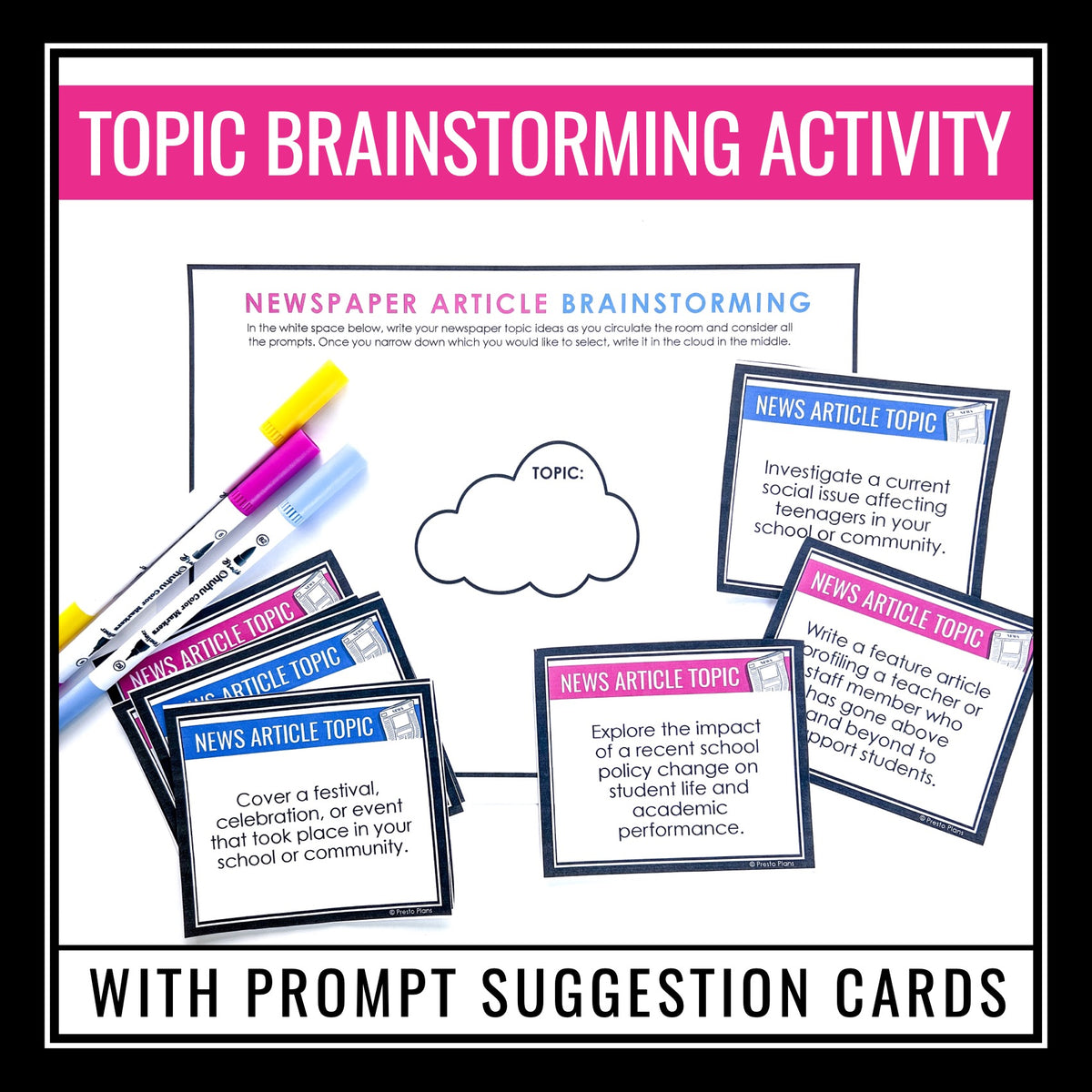 Newspaper Article Writing - Journalism Nonfiction Lesson and Graphic O ...