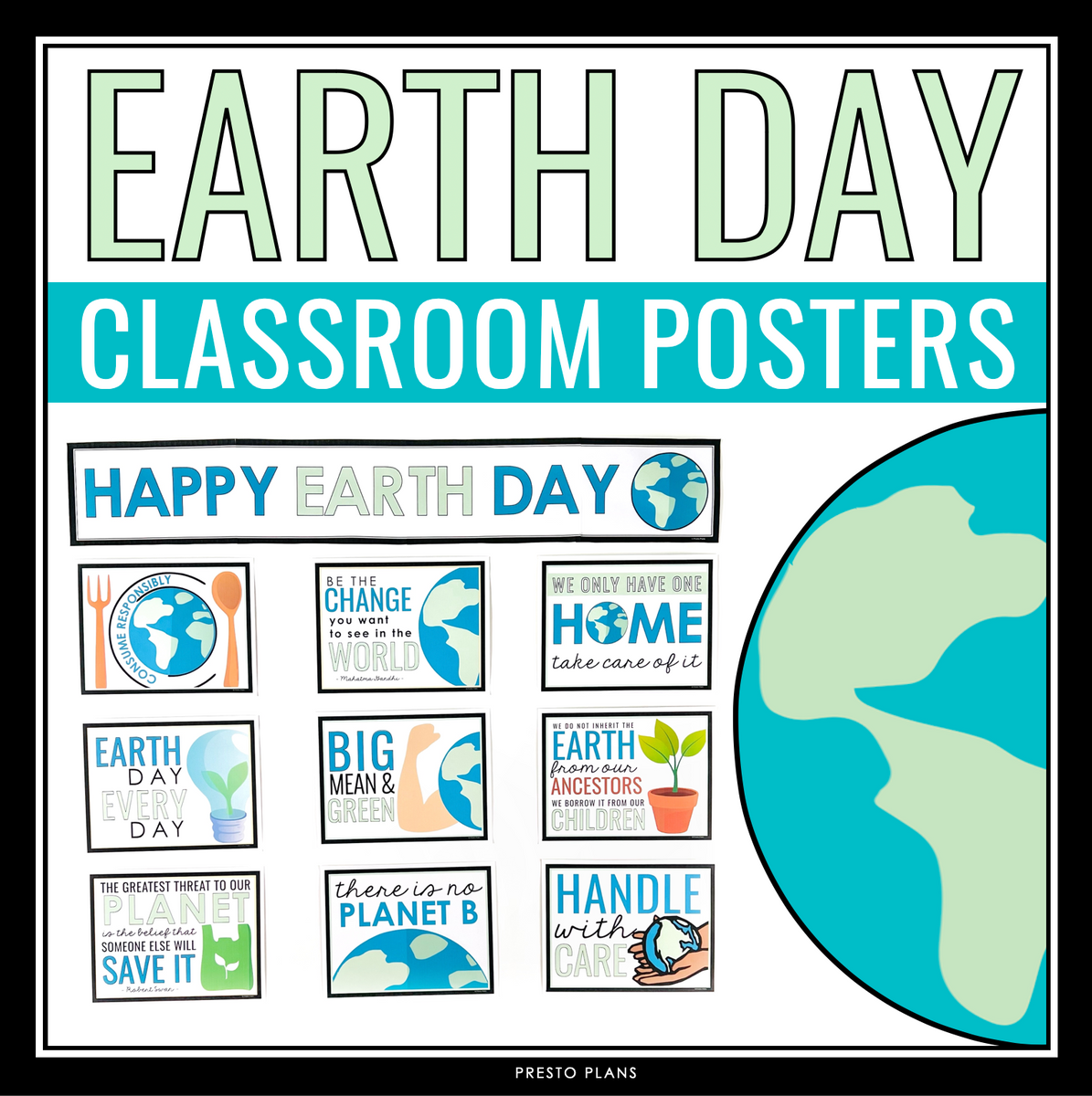 Earth Day Posters - Bulletin Board Posters for Earth Day – Presto Plans