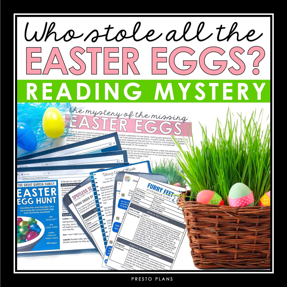 Easter Close Reading Mystery Inference Activity - Who Stole the Easter ...
