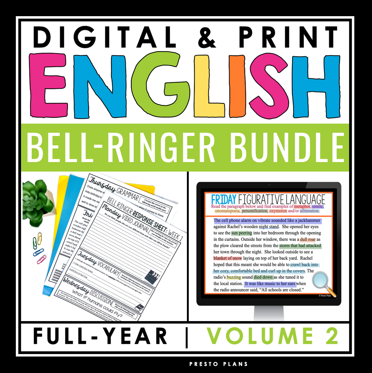 ENGLISH BELL RINGERS DIGITAL & PRINT BUNDLE VOLUME 2 – Presto Plans