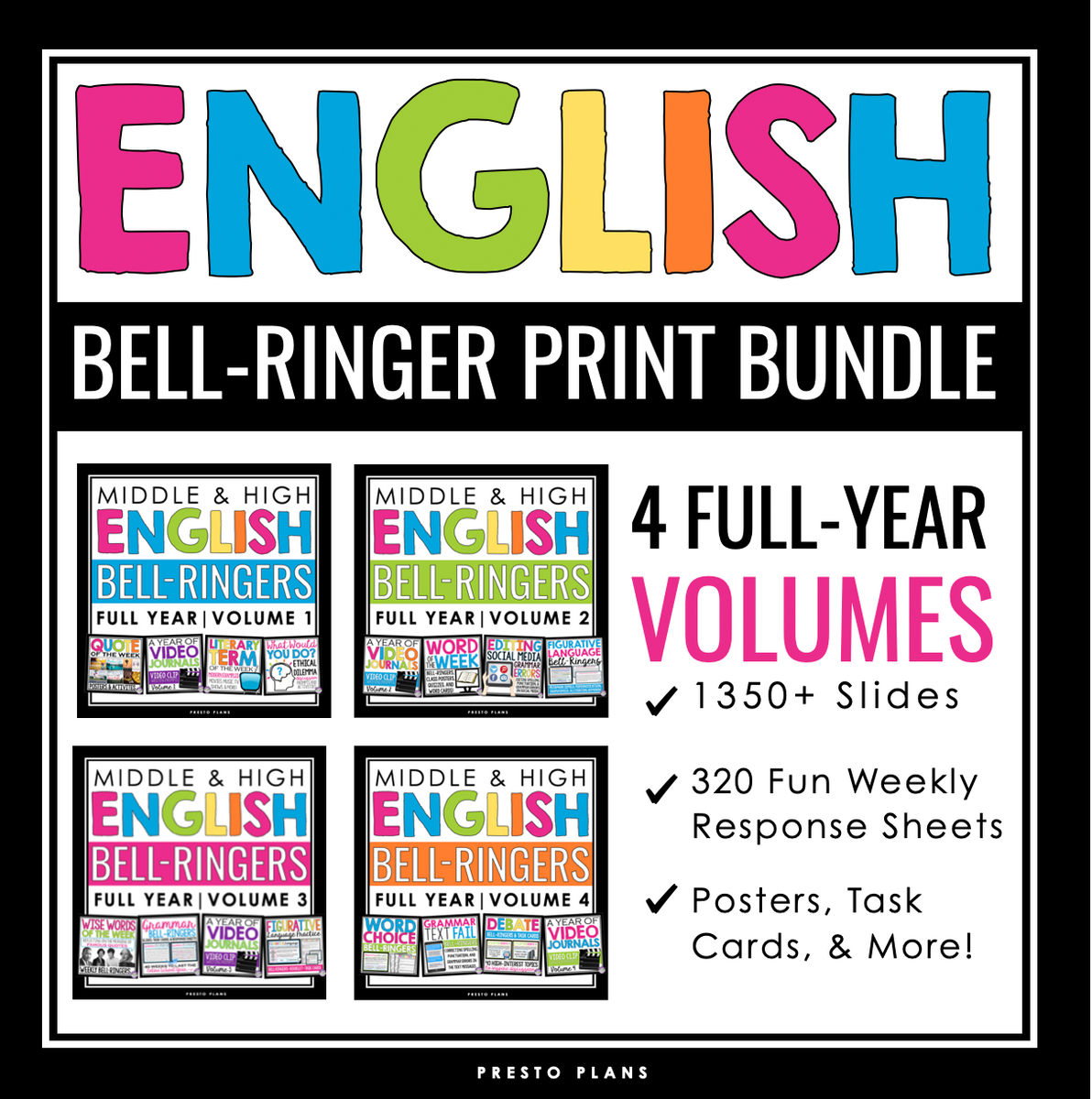 ENGLISH BELL RINGERS PRINT BUNDLE - ALL VOLUMES – Presto Plans