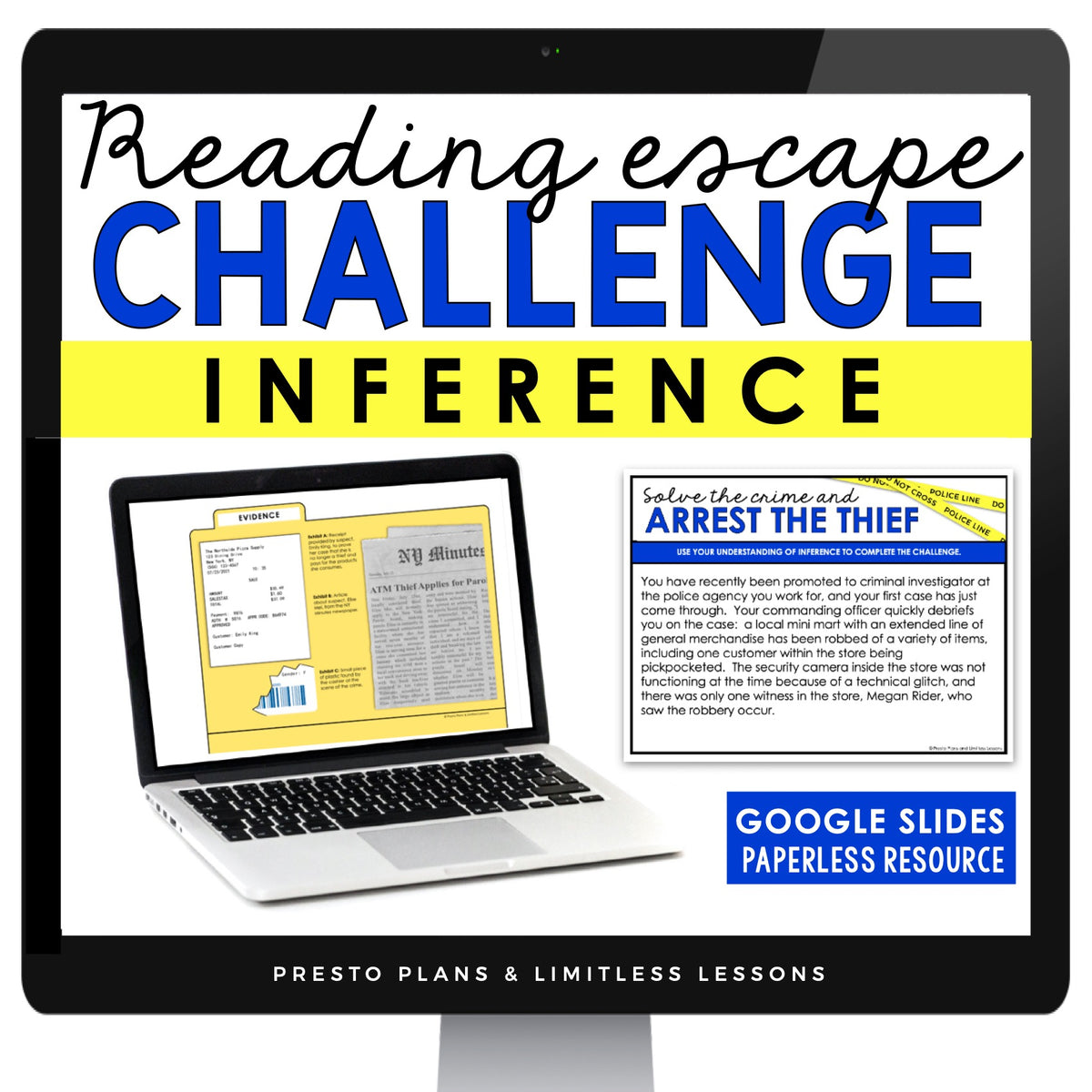 INFERENCE DIGITAL ACTIVITY READING ESCAPE CHALLENGE – Presto Plans