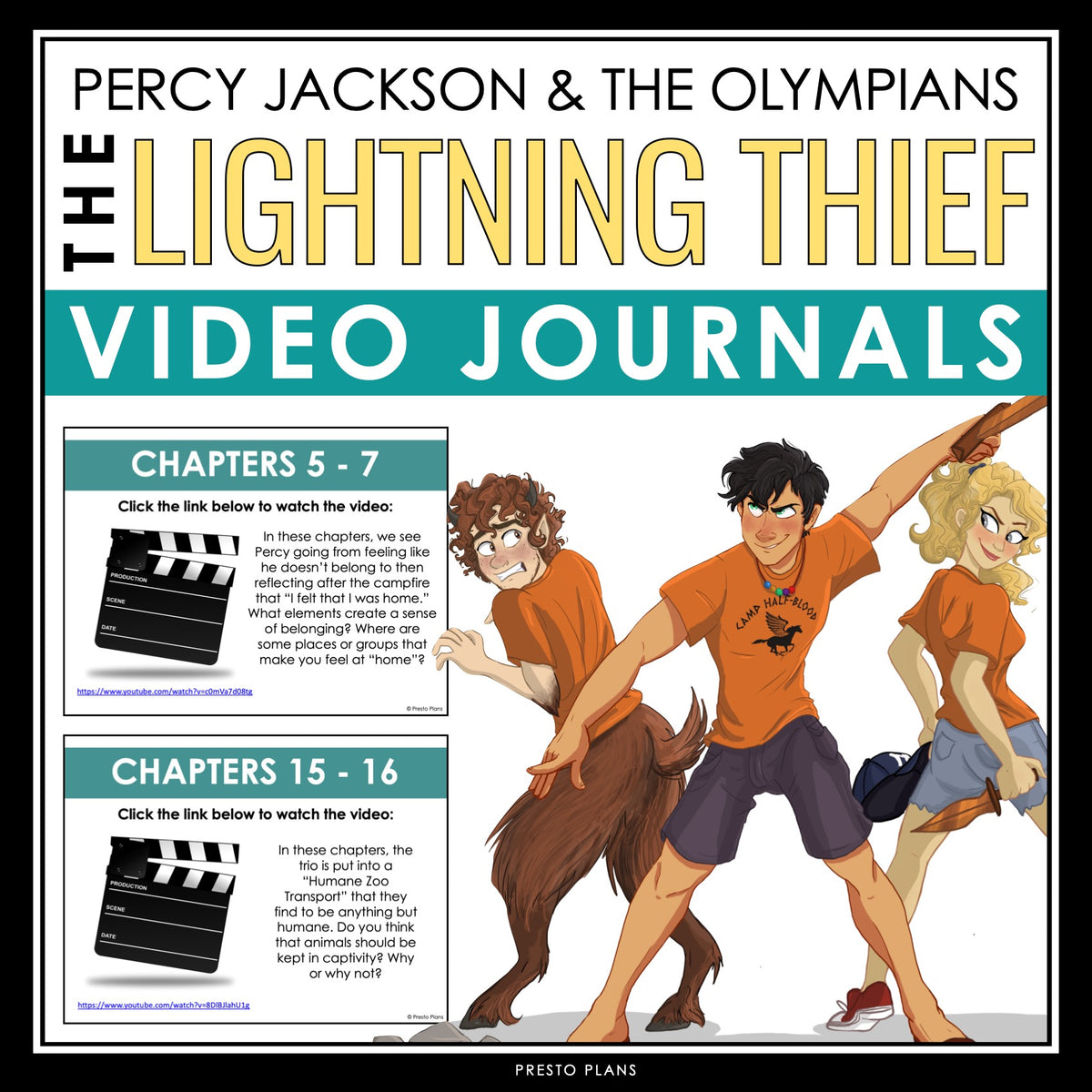 Percy Jackson and the Olympians The Lightning Thief - Video Writing Pr ...