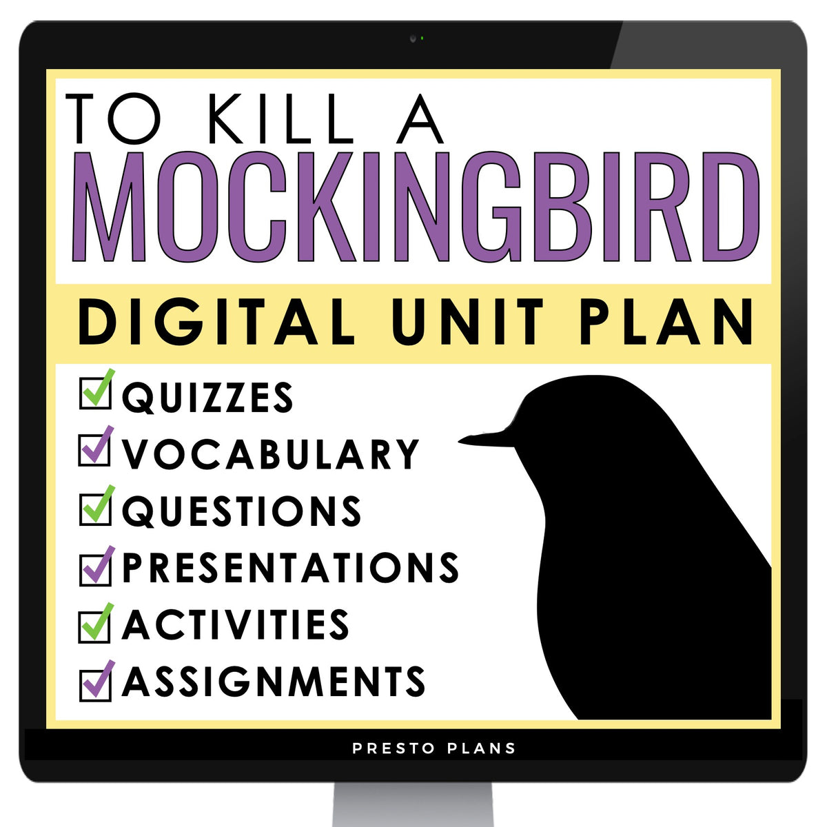 TO KILL A MOCKINGBIRD DIGITAL UNIT PLAN – Presto Plans