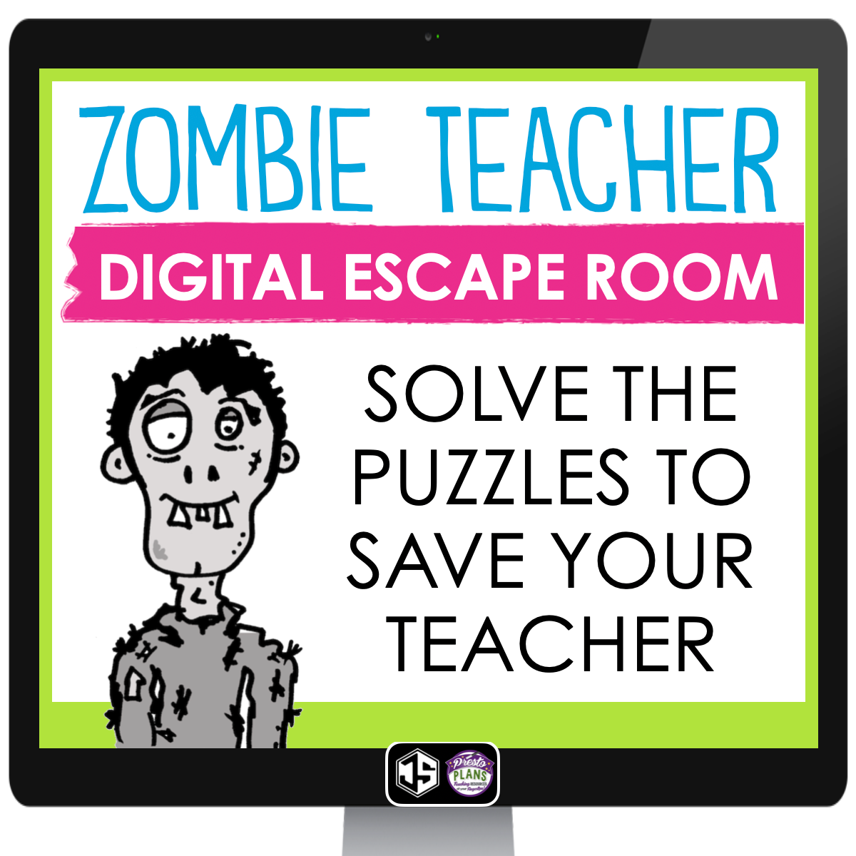 Escape Room Zombie Teacher Digital Breakout Game - Team Building Activ ...