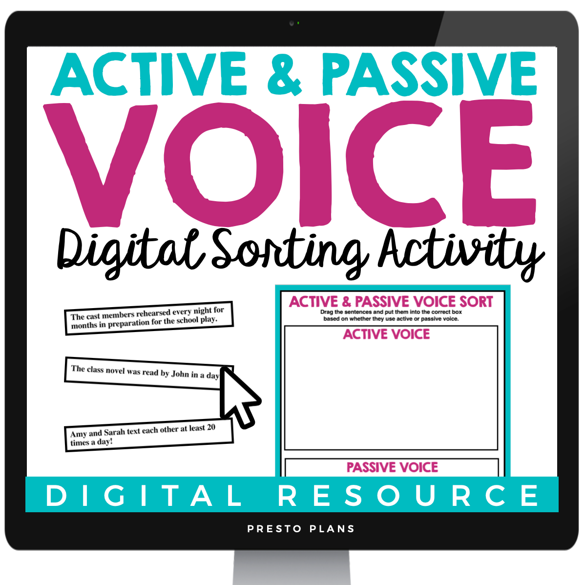 ACTIVE AND PASSIVE VOICE INTERACTIVE DIGITAL SORTING ACTIVITY – Presto ...