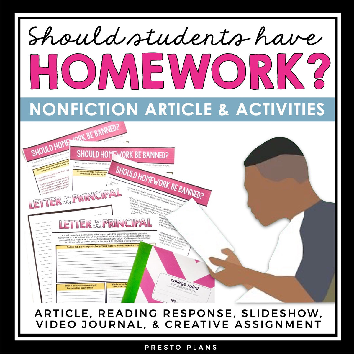 NONFICTION ARTICLE AND ACTIVITIES INFORMATIONAL TEXT: BANNING HOMEWORK ...
