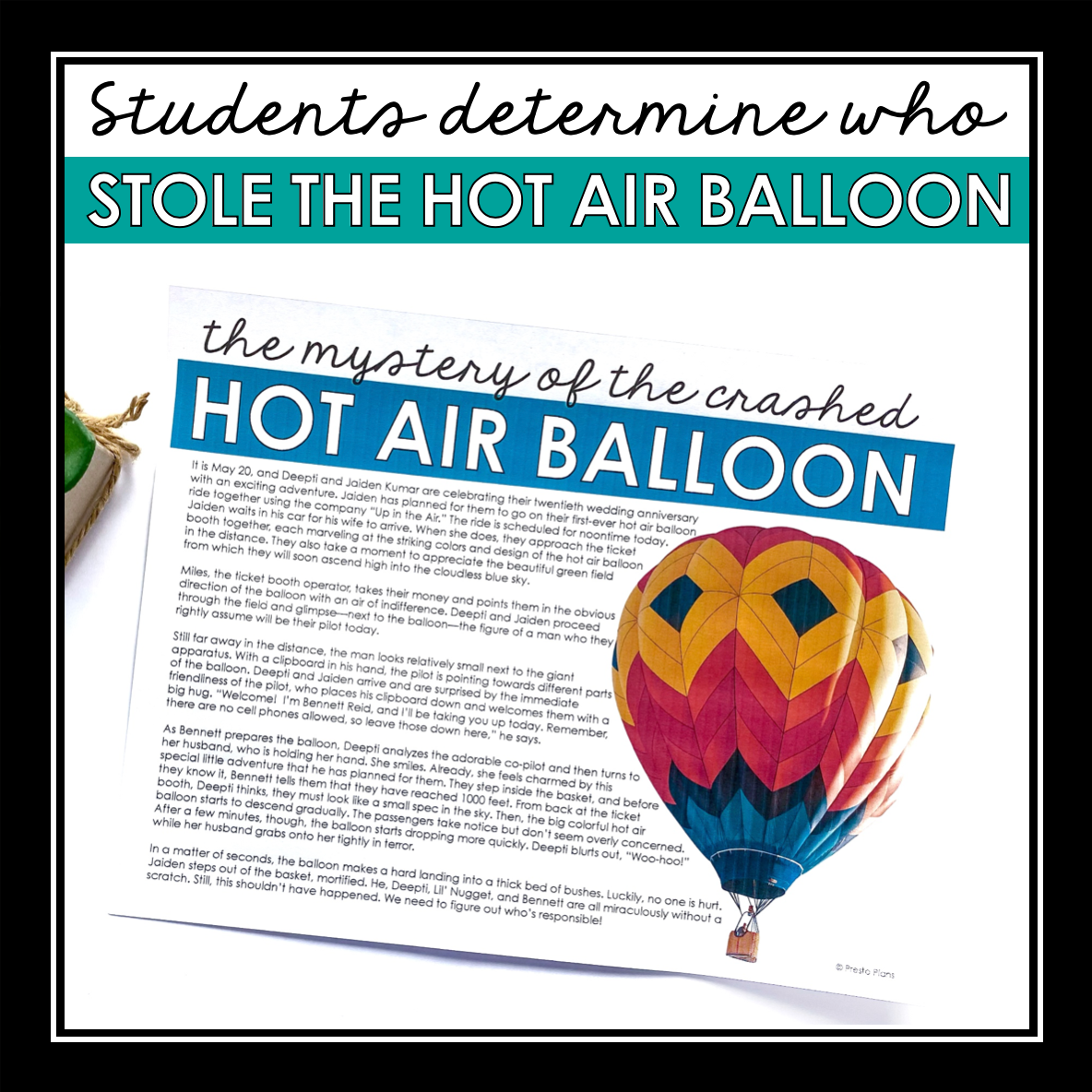 Close Reading Mystery Inference Text Evidence Activity - Crashed Hot A ...