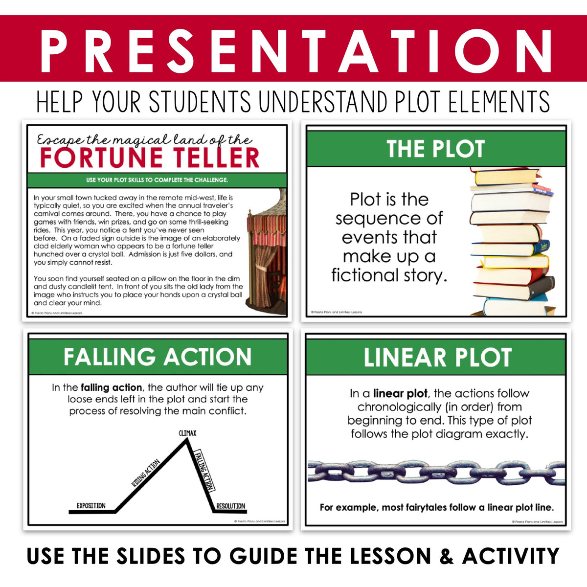 Plot Diagram and Structures Presentation & Escape Room Reading Activit ...
