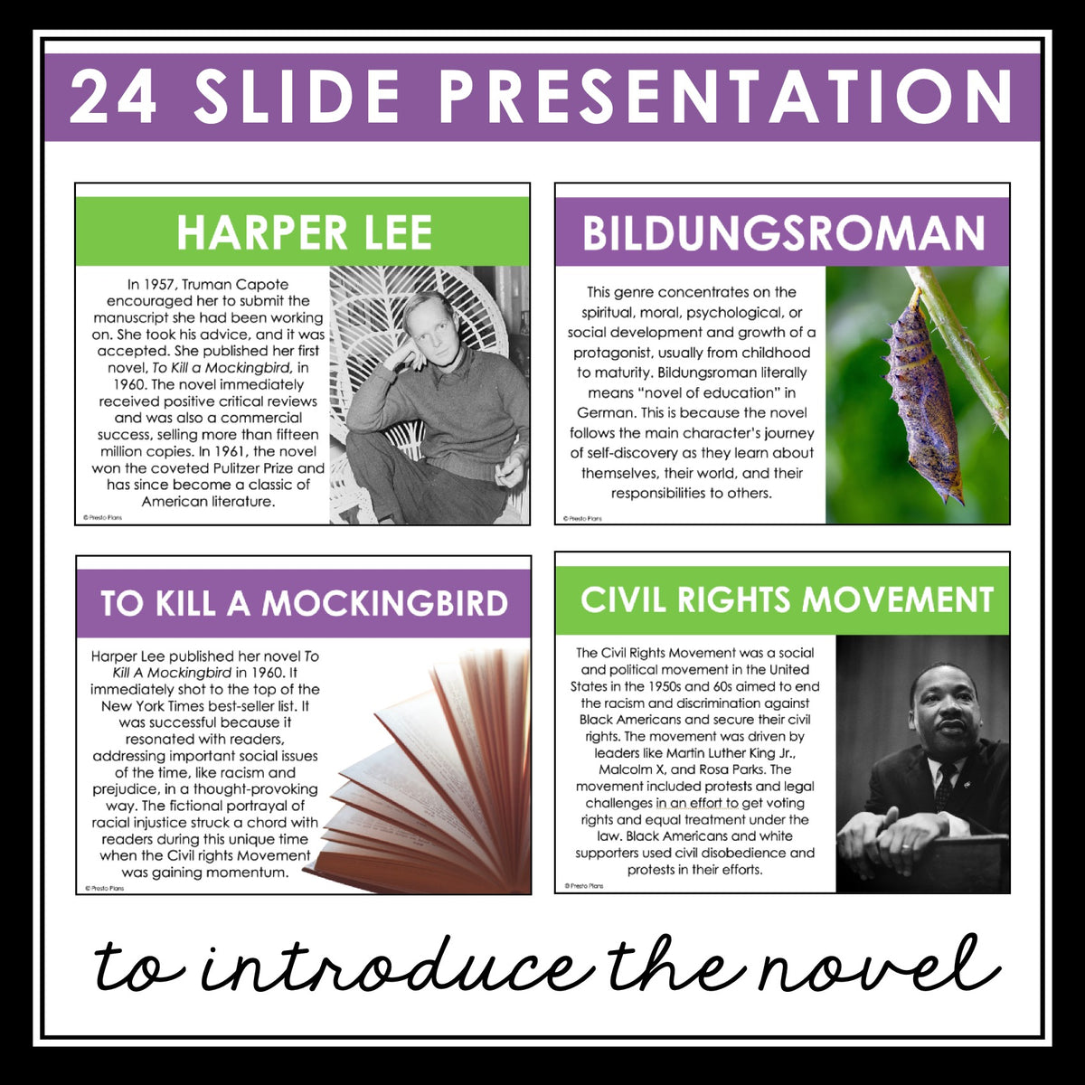 To Kill a Mockingbird Introduction Presentation -Discussion, Harper Le ...