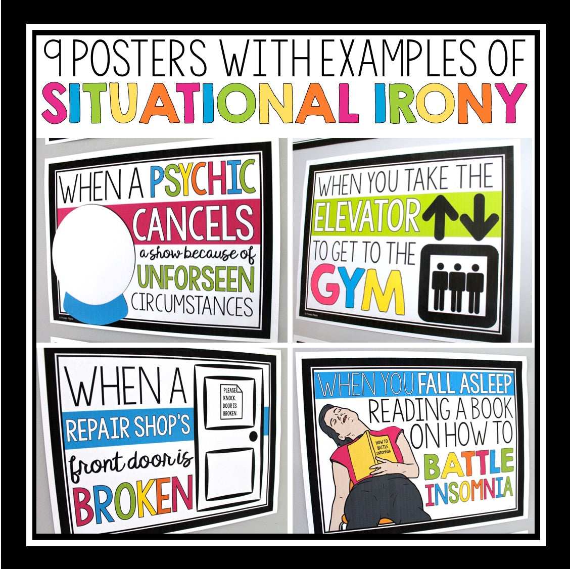 IRONY POSTERS - BULLETIN BOARD – Presto Plans