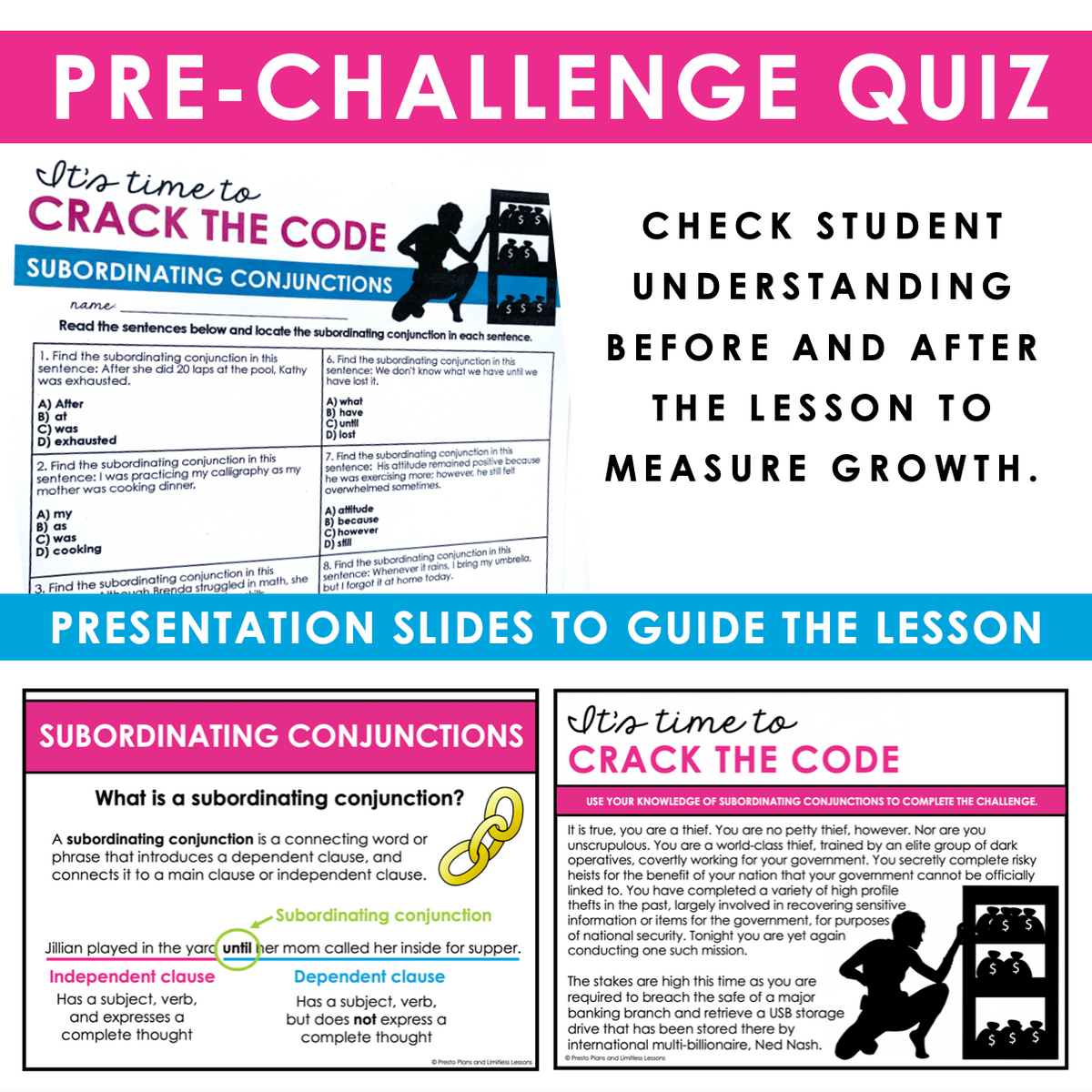 SUBORDINATING CONJUNCTIONS GRAMMAR ACTIVITY INTERACTIVE ESCAPE CHALLEN ... SUBORDINATING CONJUNCTIONS GRAMMAR ACTIVITY INTERACTIVE ESCAPE CHALLEN ...