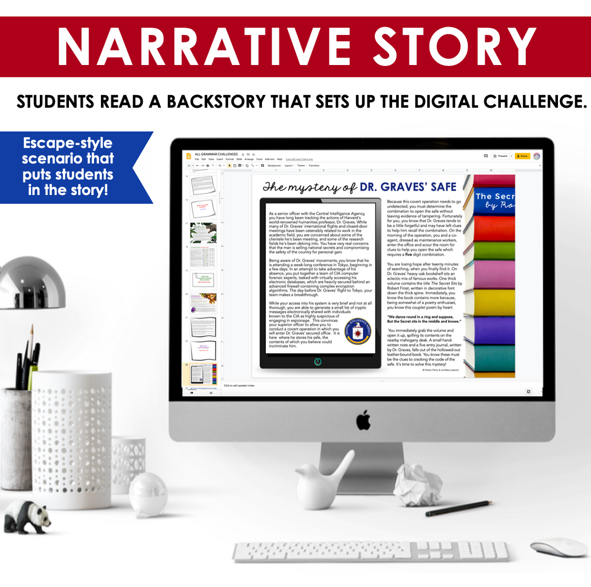 Compound-Complex Sentence Type Digital Grammar Activity Escape, Slides ...