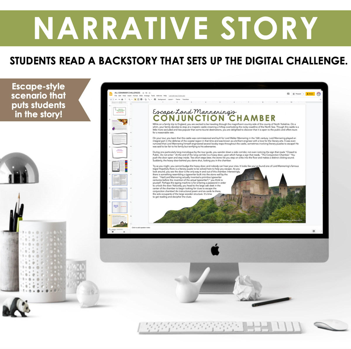 Coordinating Conjunctions Escape Room Digital Activity, Google Slides ...