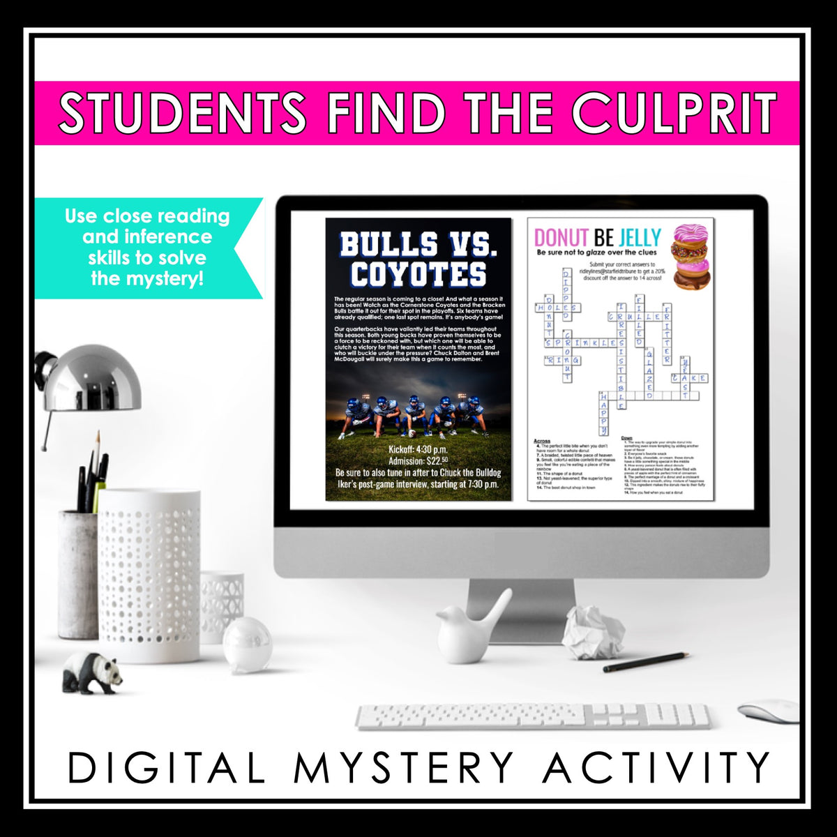 Close Reading Digital Mystery Text Evidence Inference Activity - Stole ...