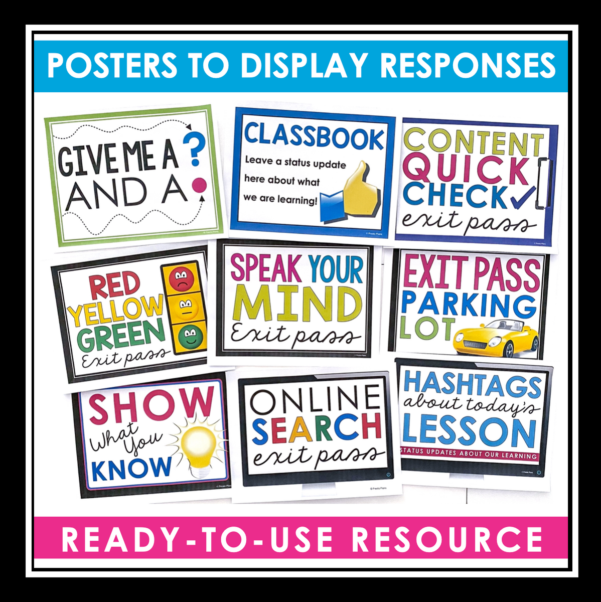 Exit Tickets for Any Subject - Comprehension Check - Exit Slips or Exi ...