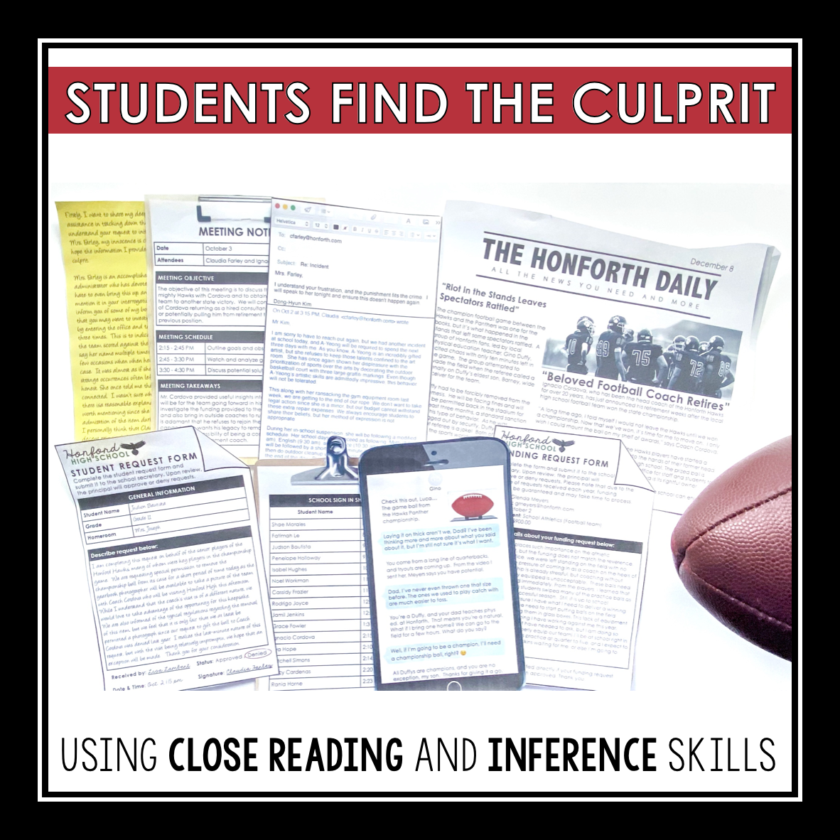 Close Reading Mystery Text Evidence Inference Activity - Who Stole the ...