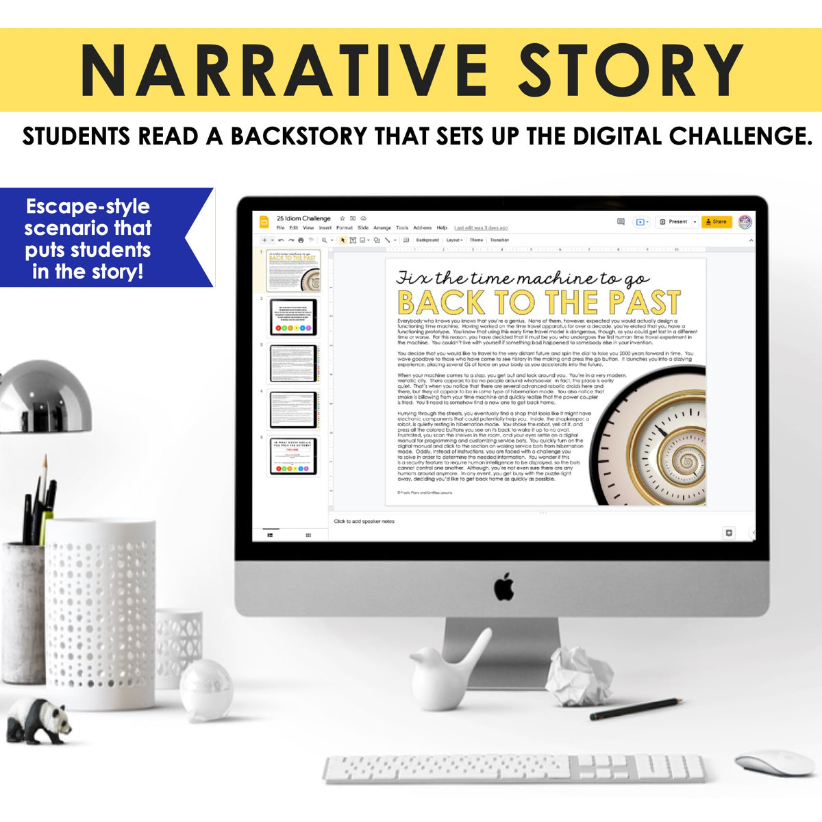 IDIOMS DIGITAL ACTIVITY READING ESCAPE CHALLENGE – Presto Plans