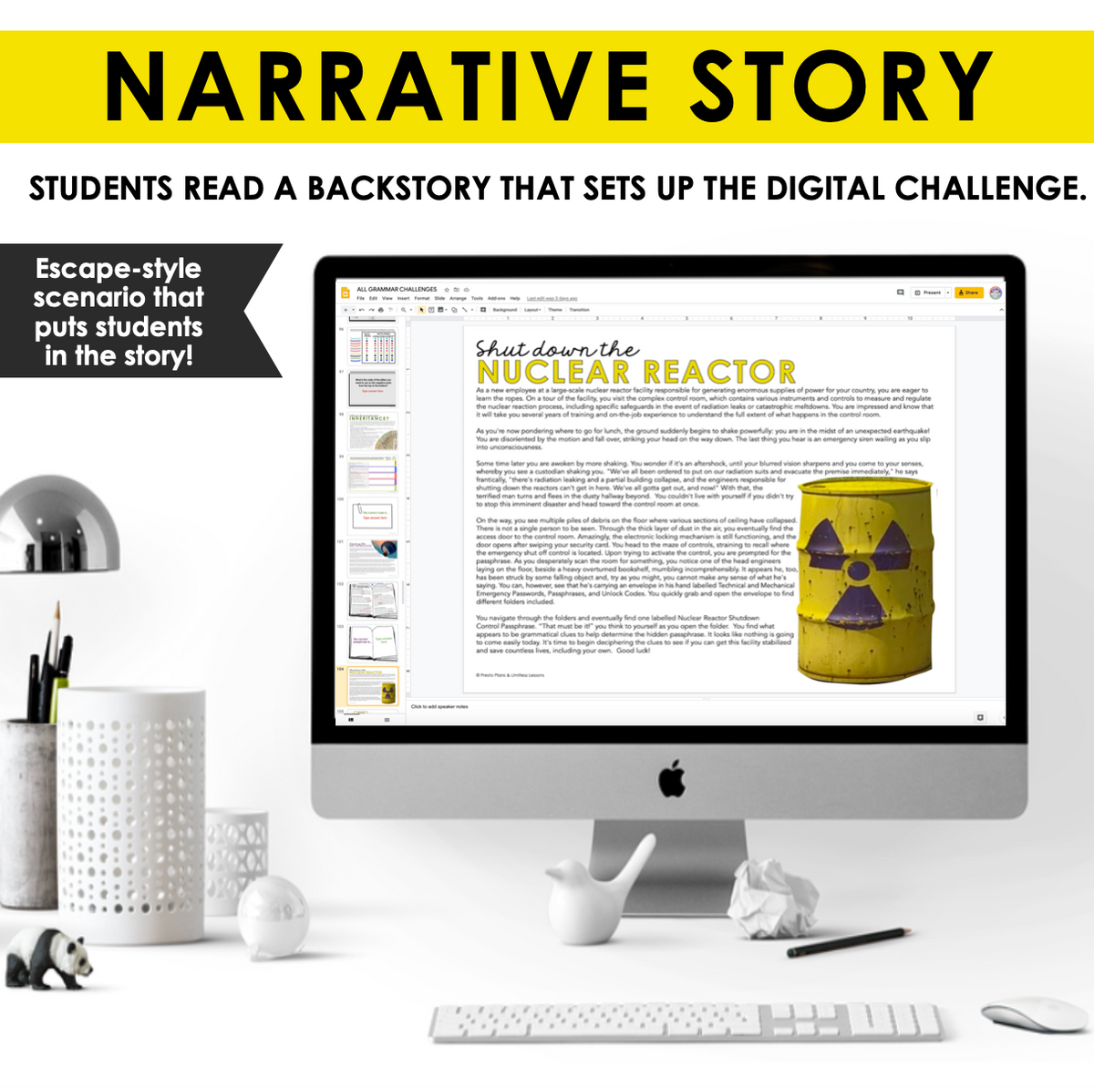 Independent & Dependent Clauses Digital Grammar Activity, Google Slide ...