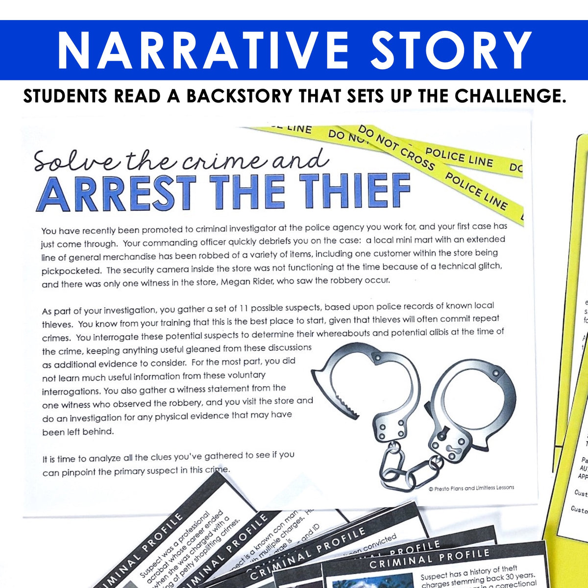 Inference Crime Scene Close Reading Inferencing Activity and Presentat ...