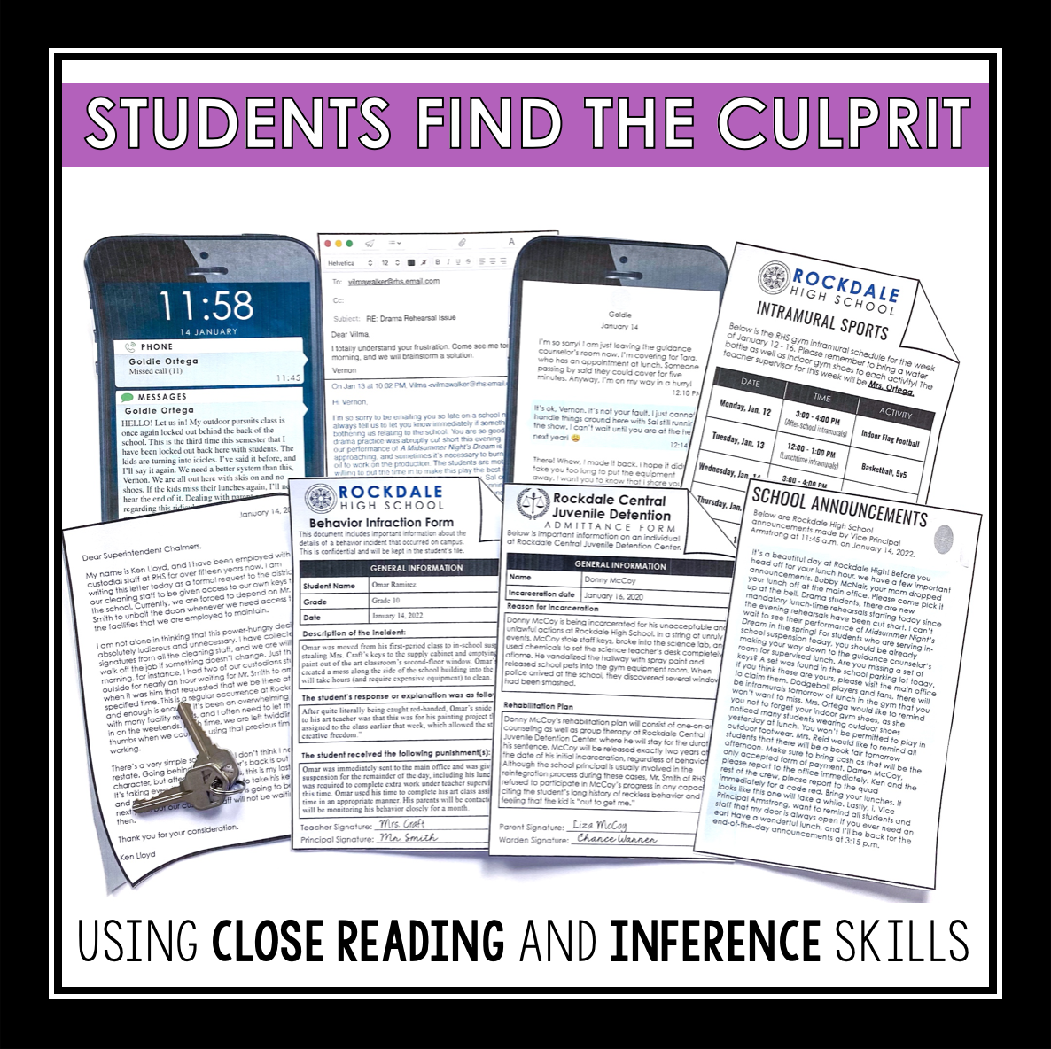 Close Reading Mystery Text Evidence Inference Activity - Who Stole the ...