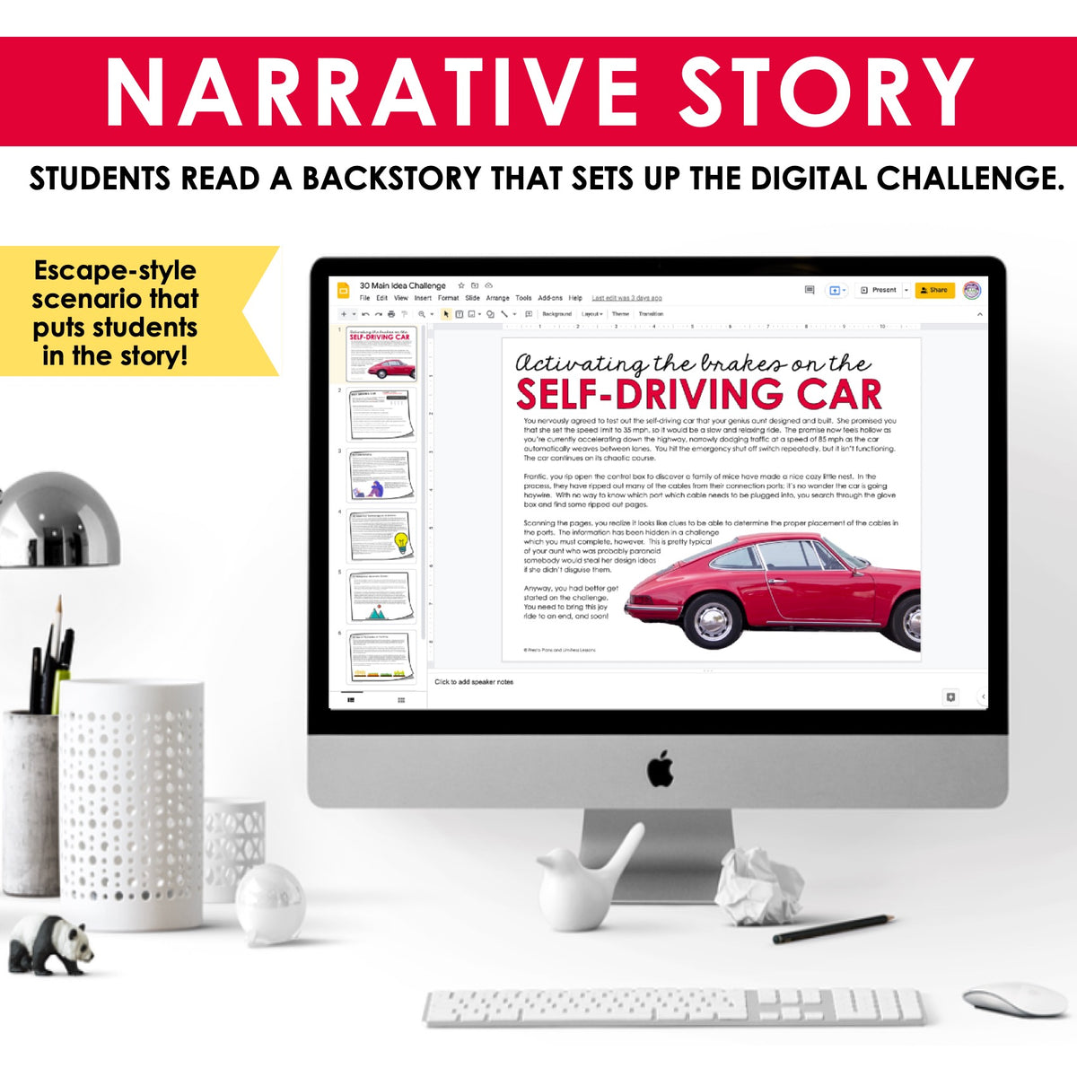 Main Idea and Supporting Details Slides & Digital Nonfiction Reading A ...