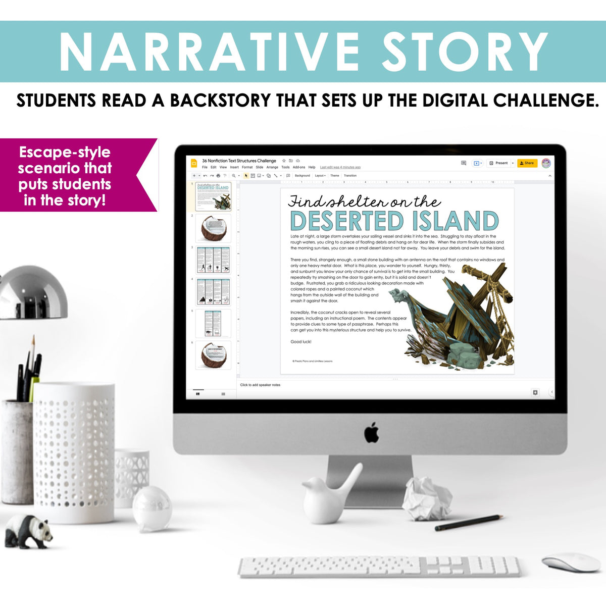 Nonfiction Text Structures Presentation & Escape Room Digital Reading ...
