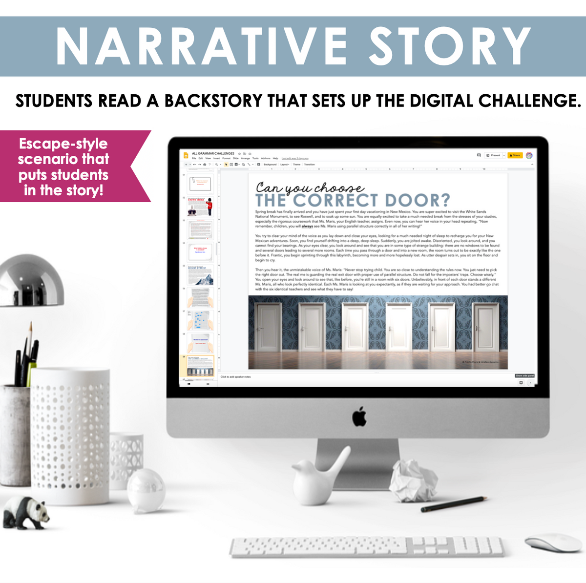 Parallel Structure Grammar Escape Room Digital Activity, Google Slides ...