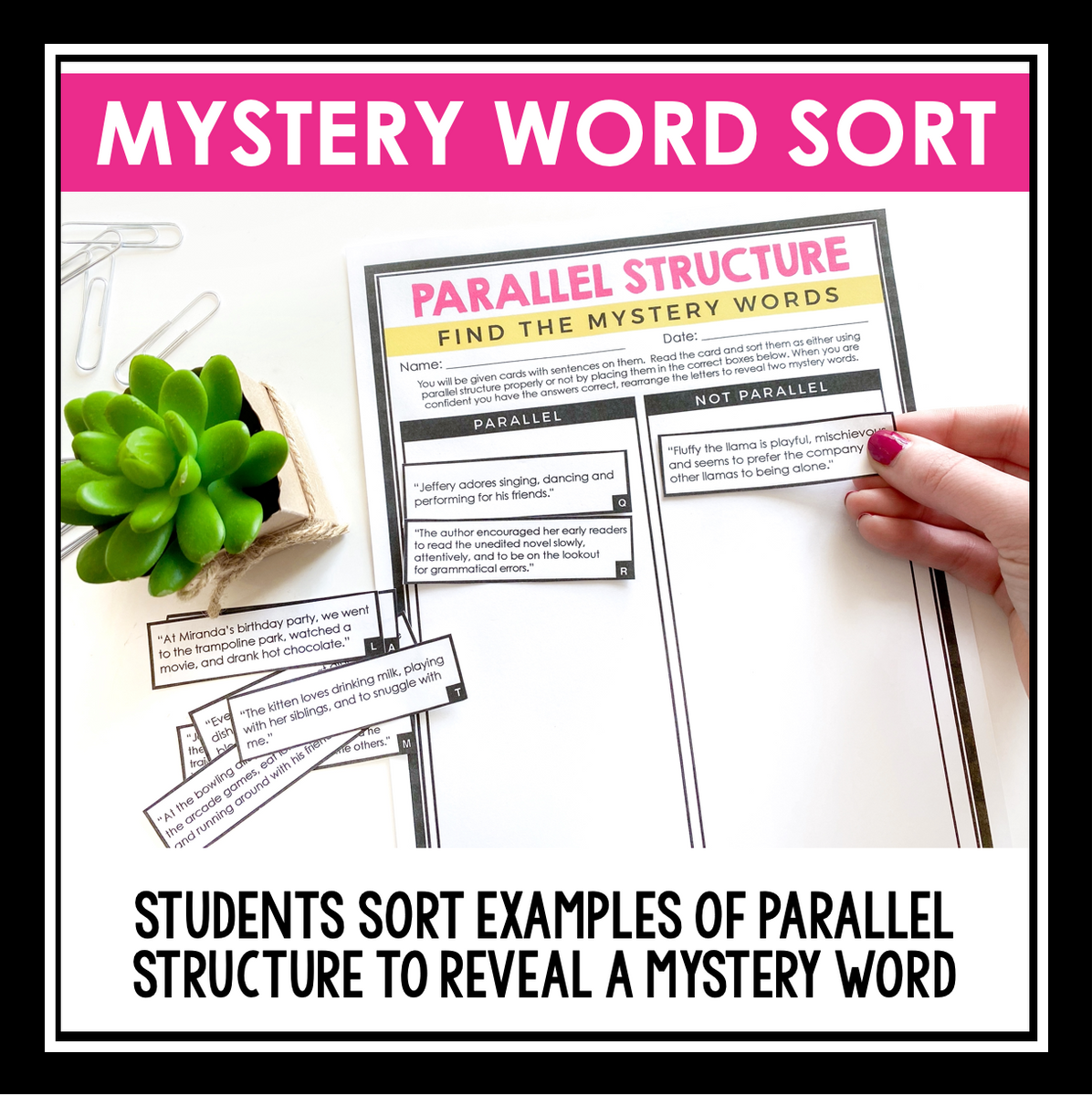 PARALLEL STRUCTURE PRESENTATION AND ASSIGNMENTS – Presto Plans