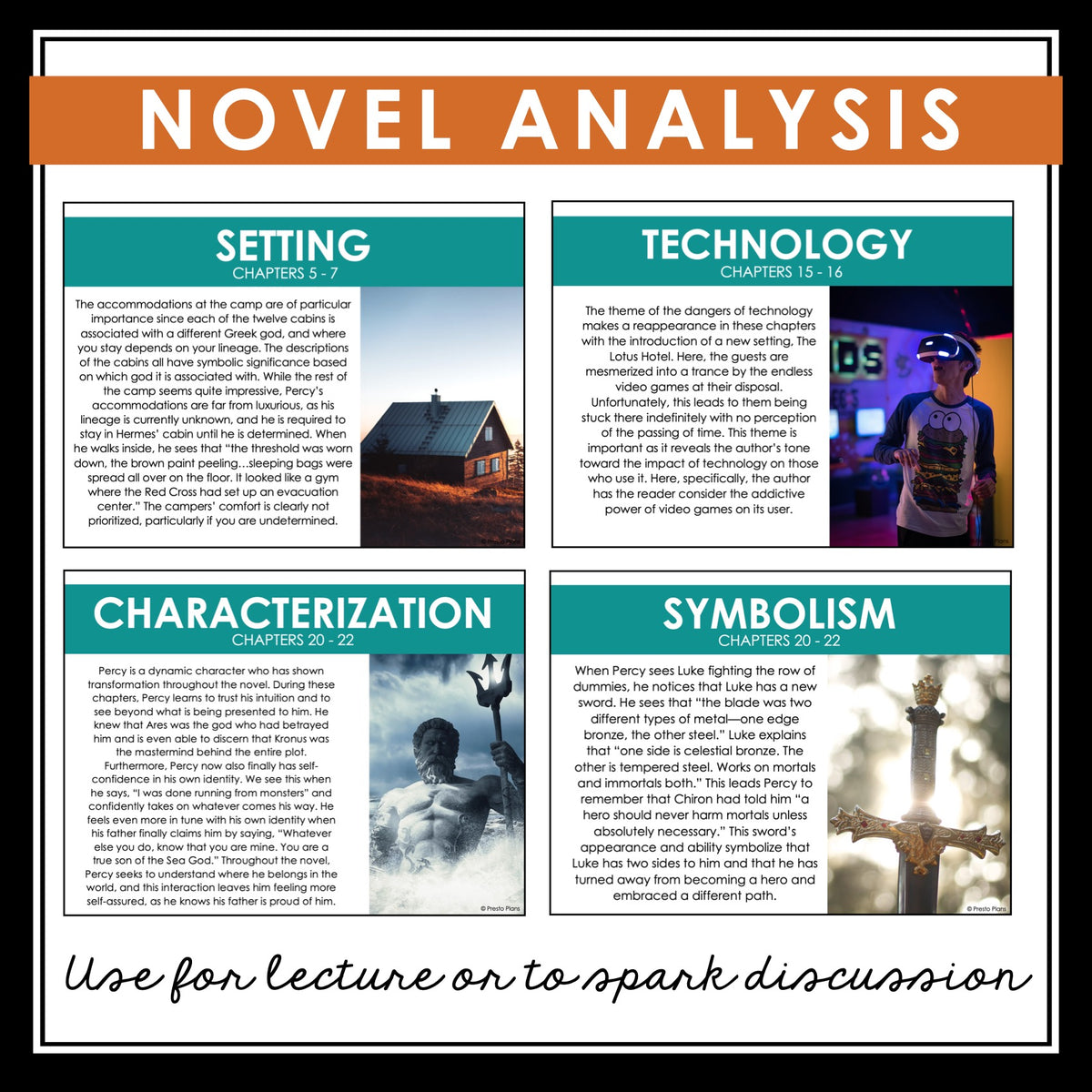 Percy Jackson and the Olympians The Lightning Thief Analysis Notes Pre ...