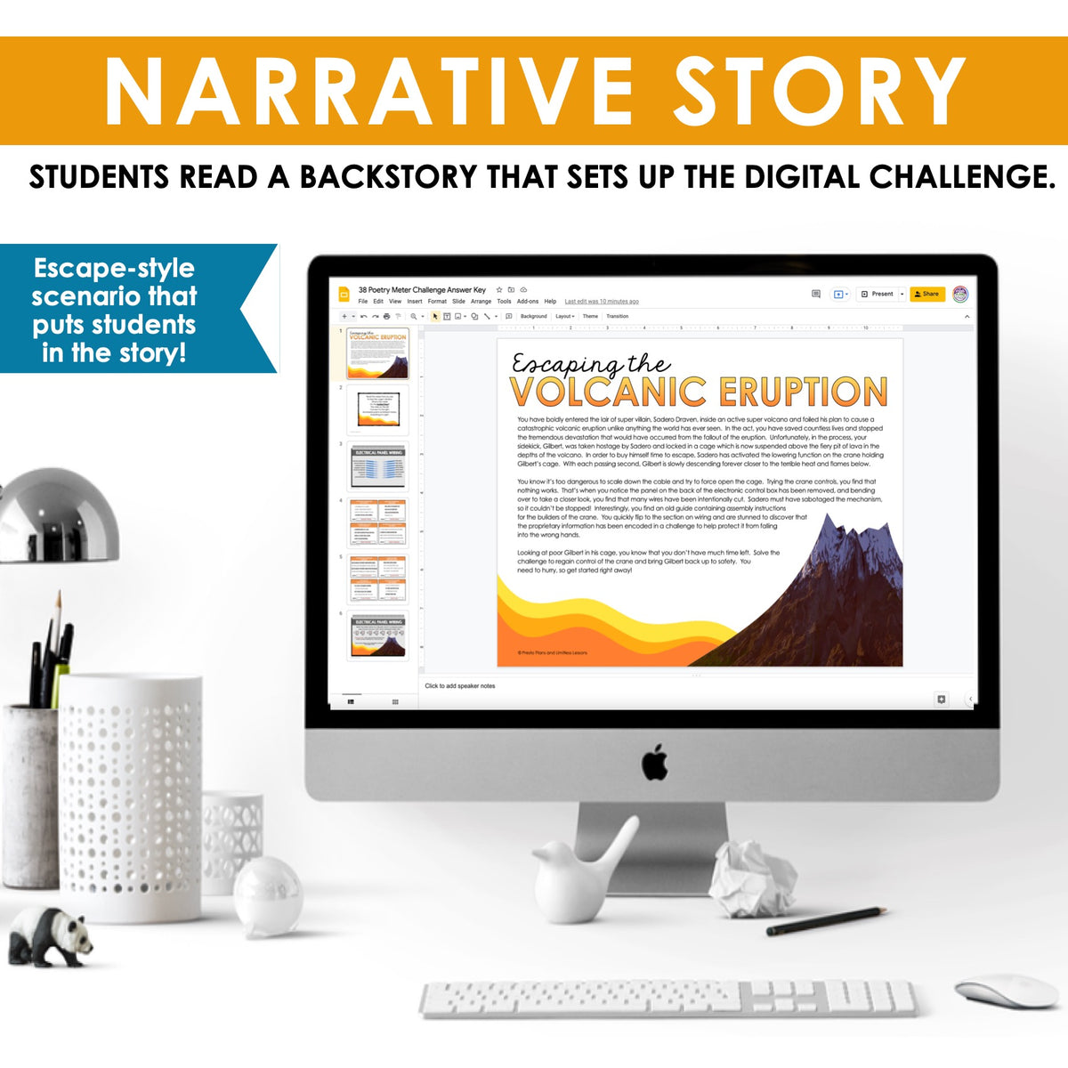 POETRY METER DIGITAL ACTIVITY READING ESCAPE CHALLENGE – Presto Plans