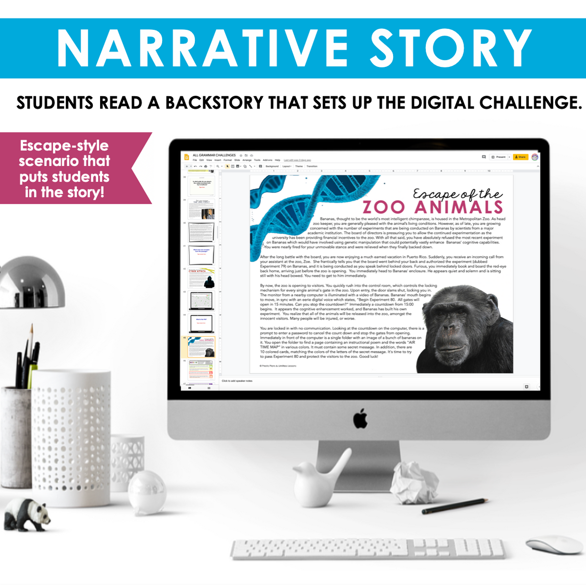 Punctuating Dialogue Escape Room Digital Activity, Google Slides, and ...